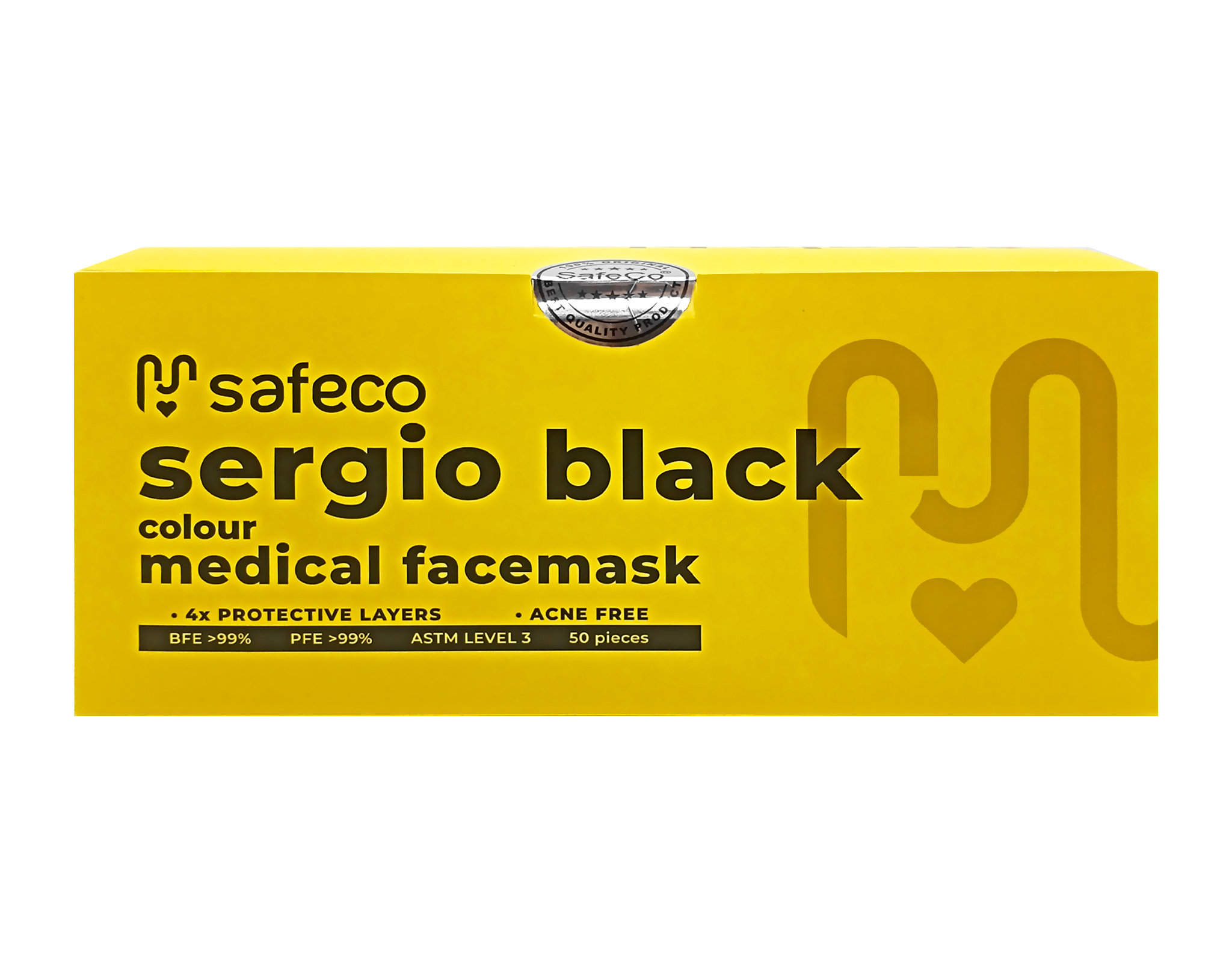Safeco 4 Ply Medical Mask, 50 pcs - BFE >99%