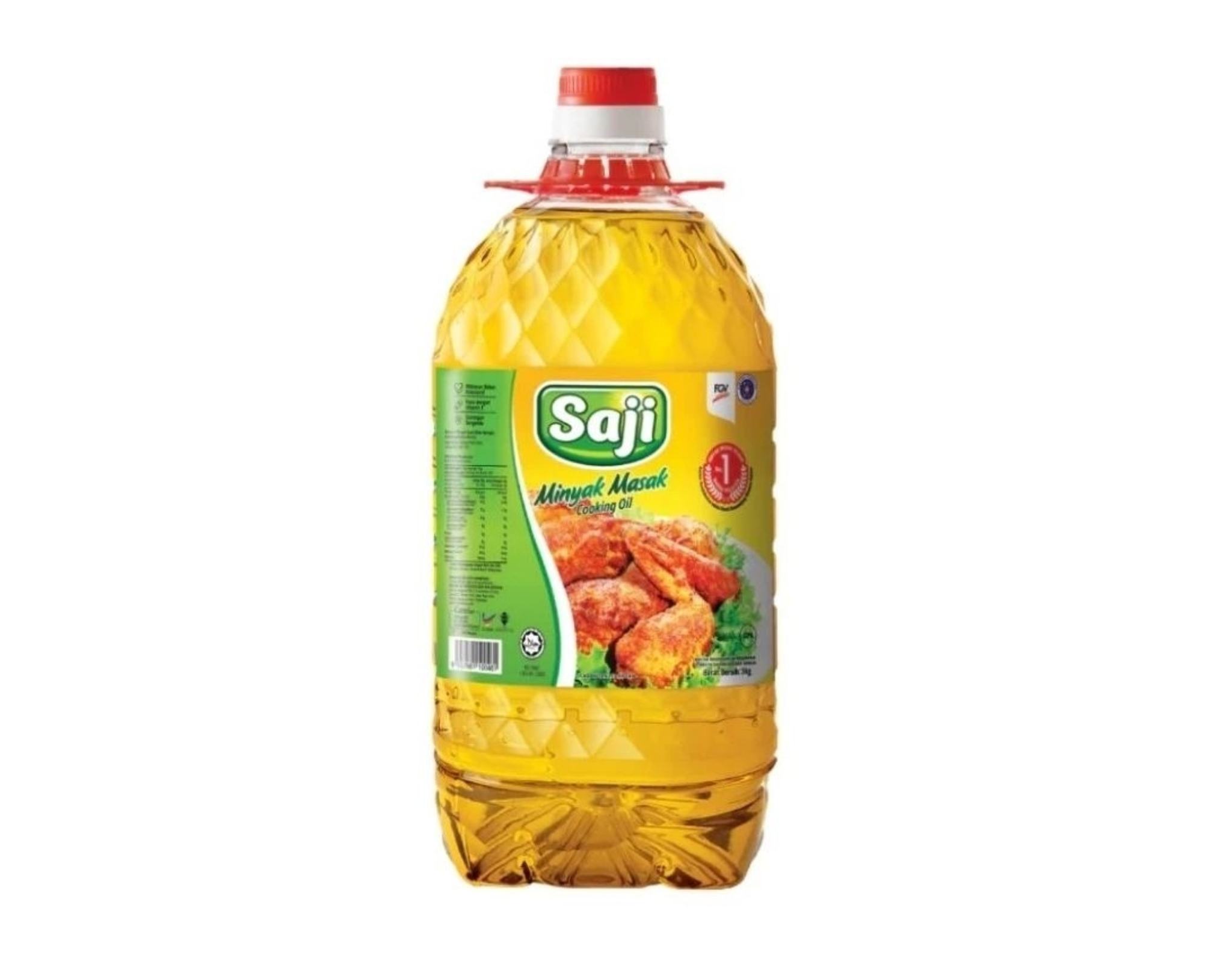 Saji Cooking Oil, 3 kg - Perfect for Frying & Baking