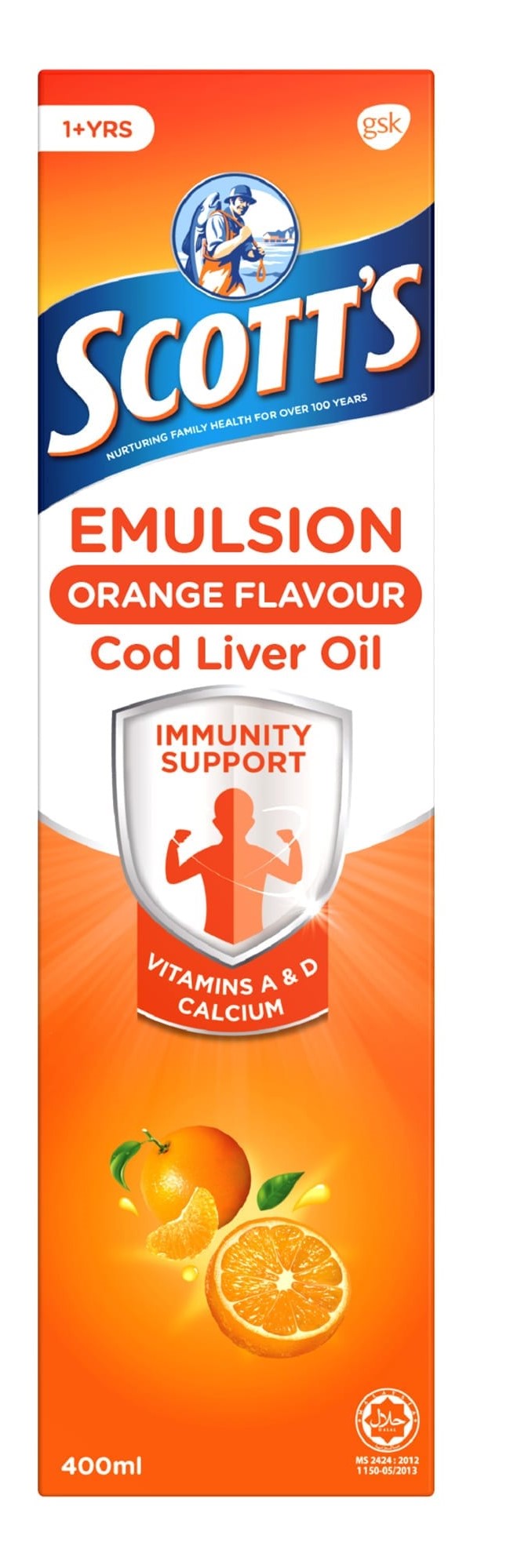 Scott's Emulsion Orange, 400ml - Immunity Support