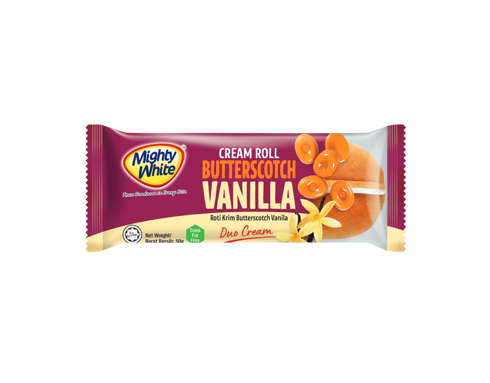 Mighty White Cream Roll Butterscotch Vanilla | myaeon2go