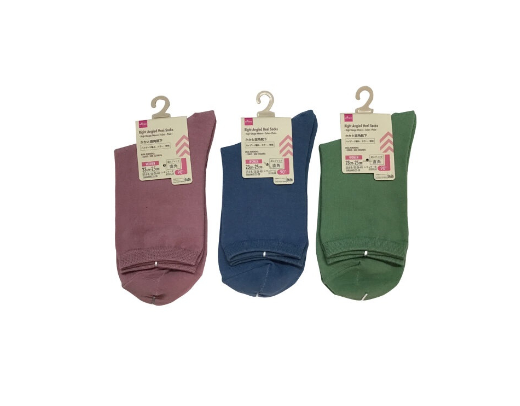 Daiso [SELECTED RANDOMLY] Right Angled Heel Socks High Gauge Weave ...