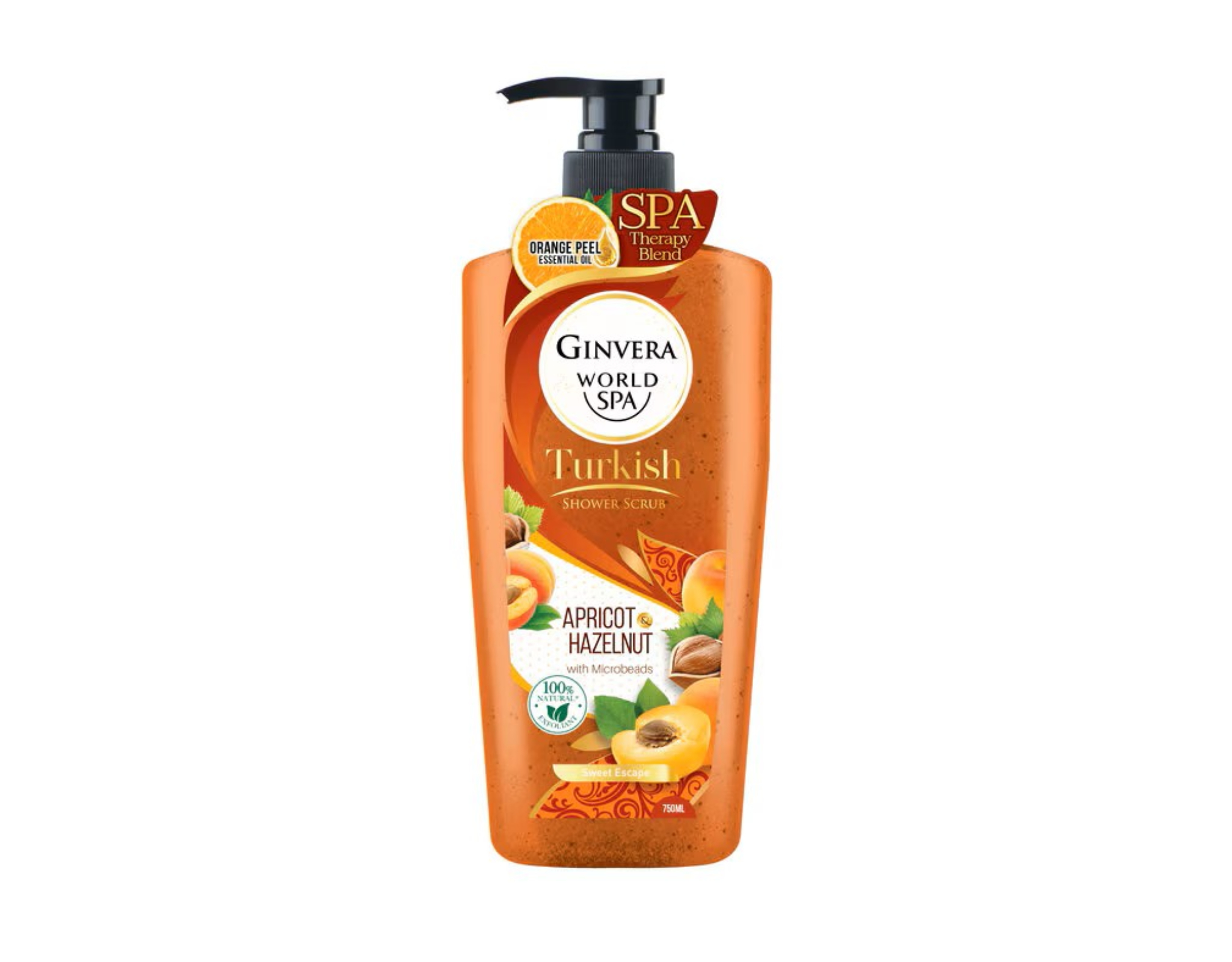 Ginvera Spa Shower Scrub Apricot | myaeon2go
