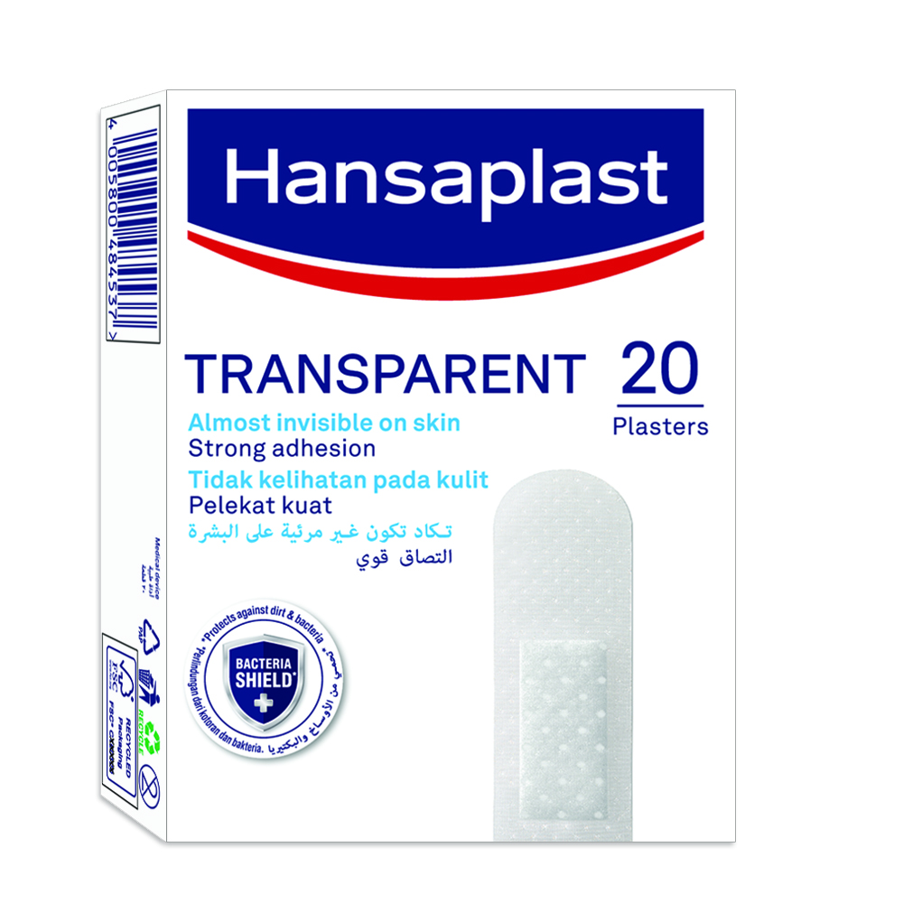 Hansaplast Transparent Plasters, 20 pcs - Strong Adhesion
