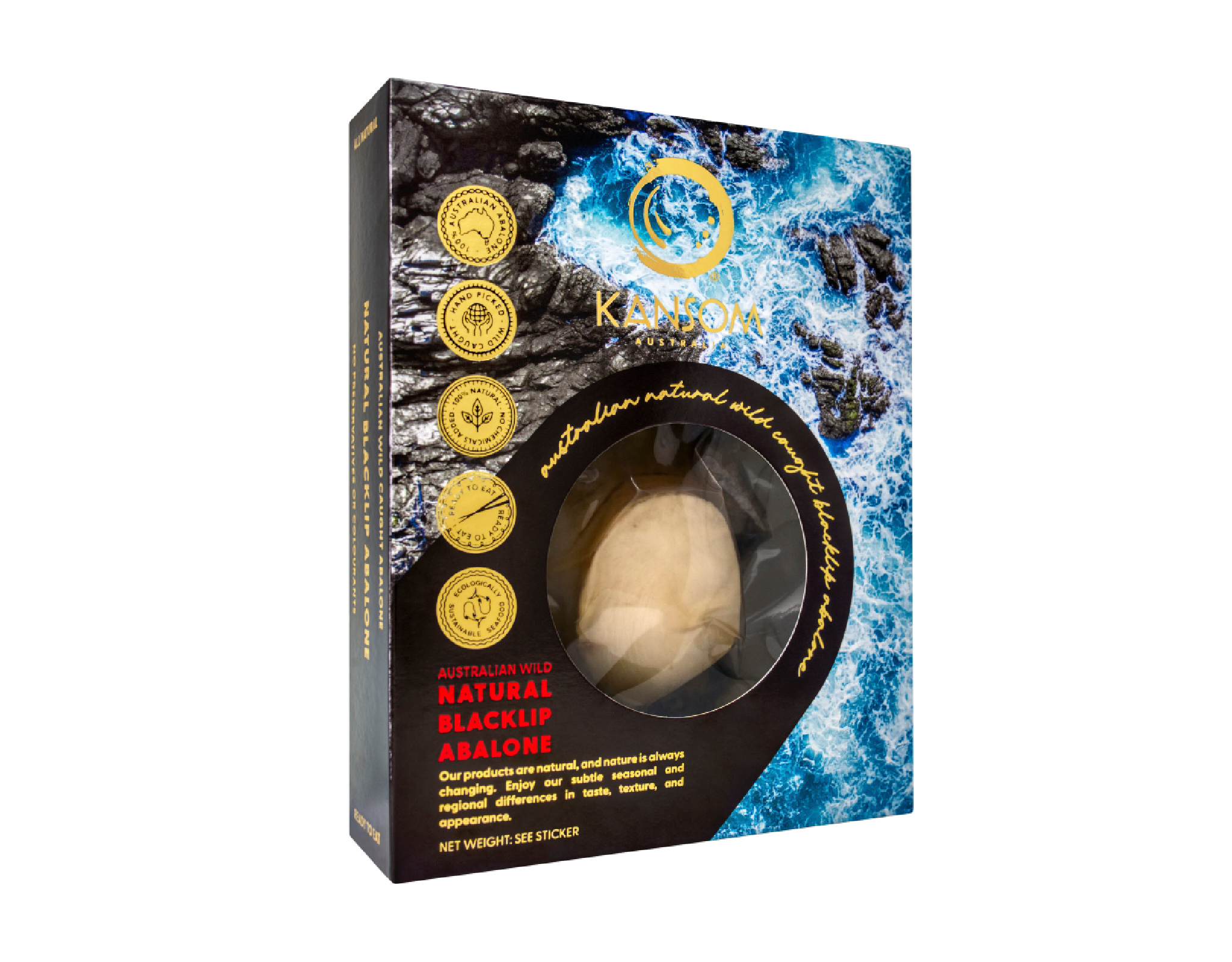 Kansom Wild Abalone In Retorted Pouch Blacklip | myaeon2go