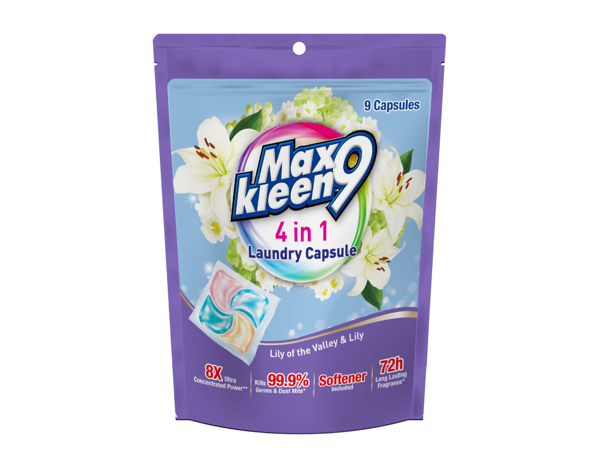 Maxkleen 9 4-In-1 Antibac Capsule Pouch | myaeon2go