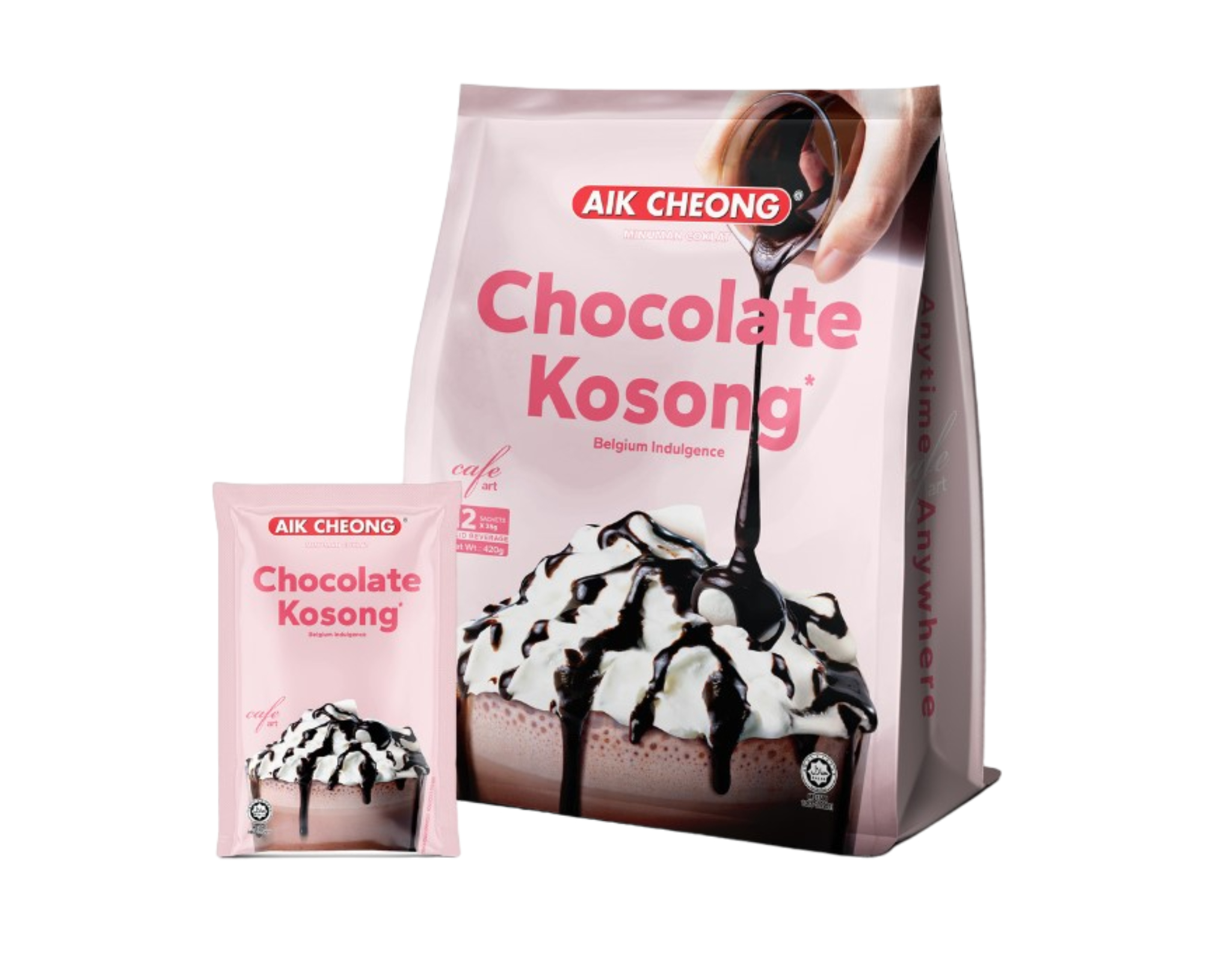 Aik Cheong Chocolate Kosong 420g - Rich Belgian Flavor