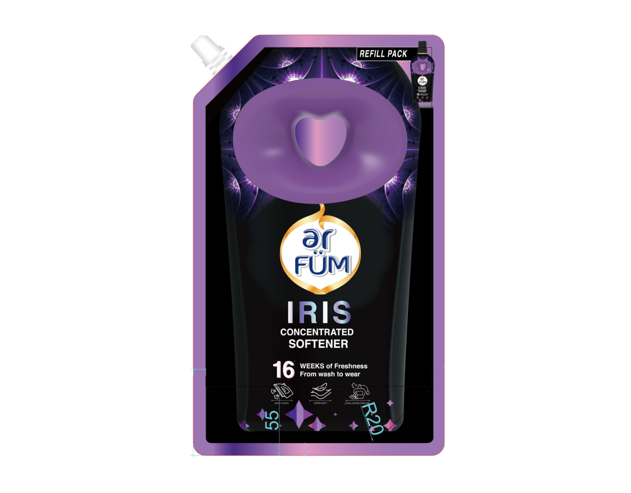 Arfum Fabric Softener Iris Refill | myaeon2go