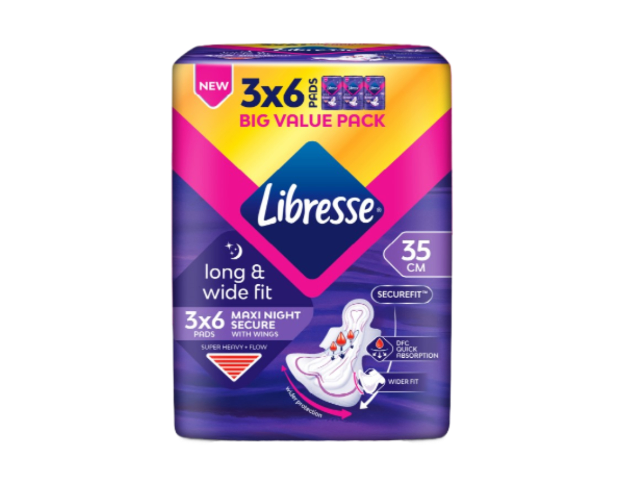 Libresse Odour Care Maxi Night Wing 35cm | myaeon2go