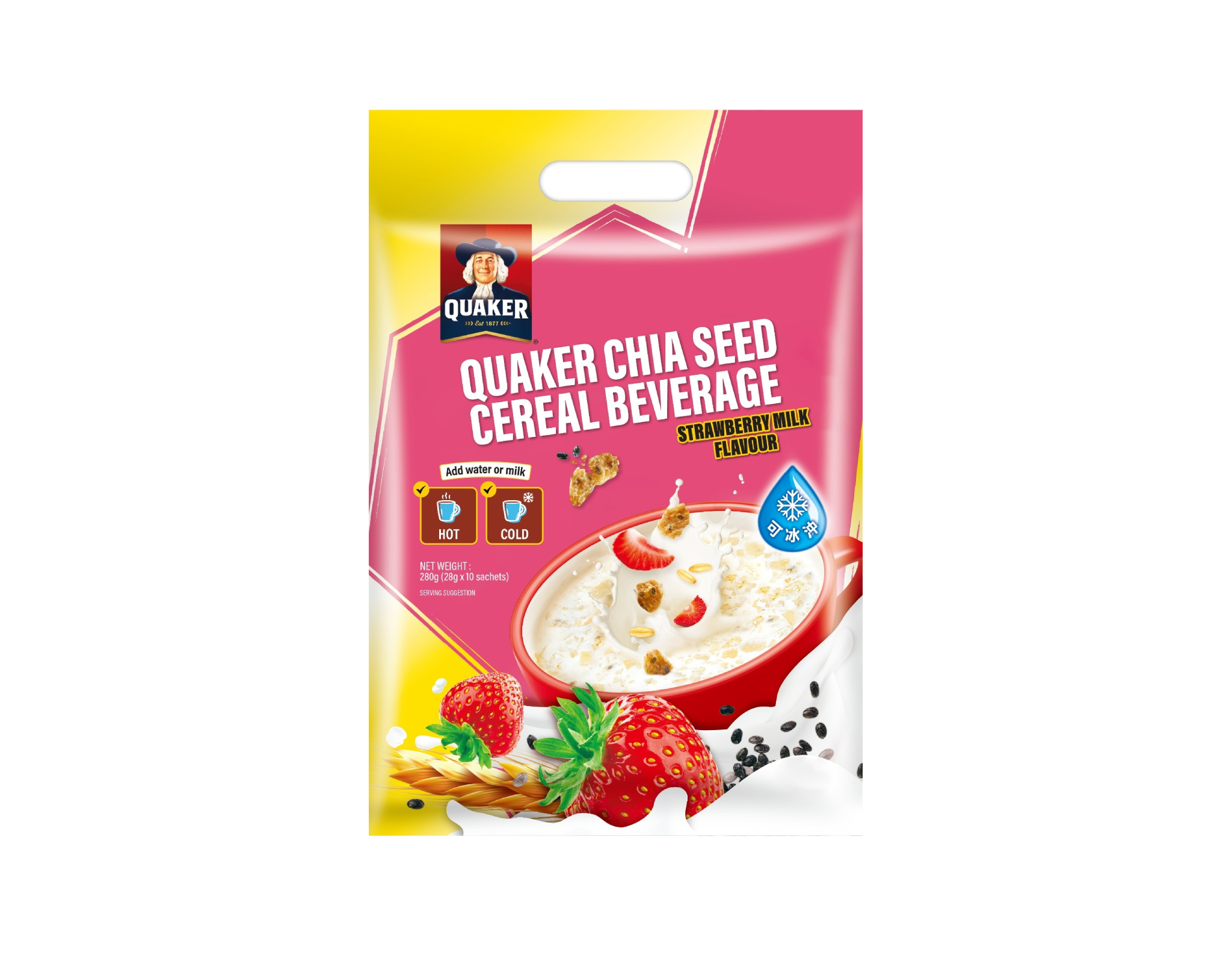 Quaker Chia Seed Cereal Strawberry Flavor | myaeon2go