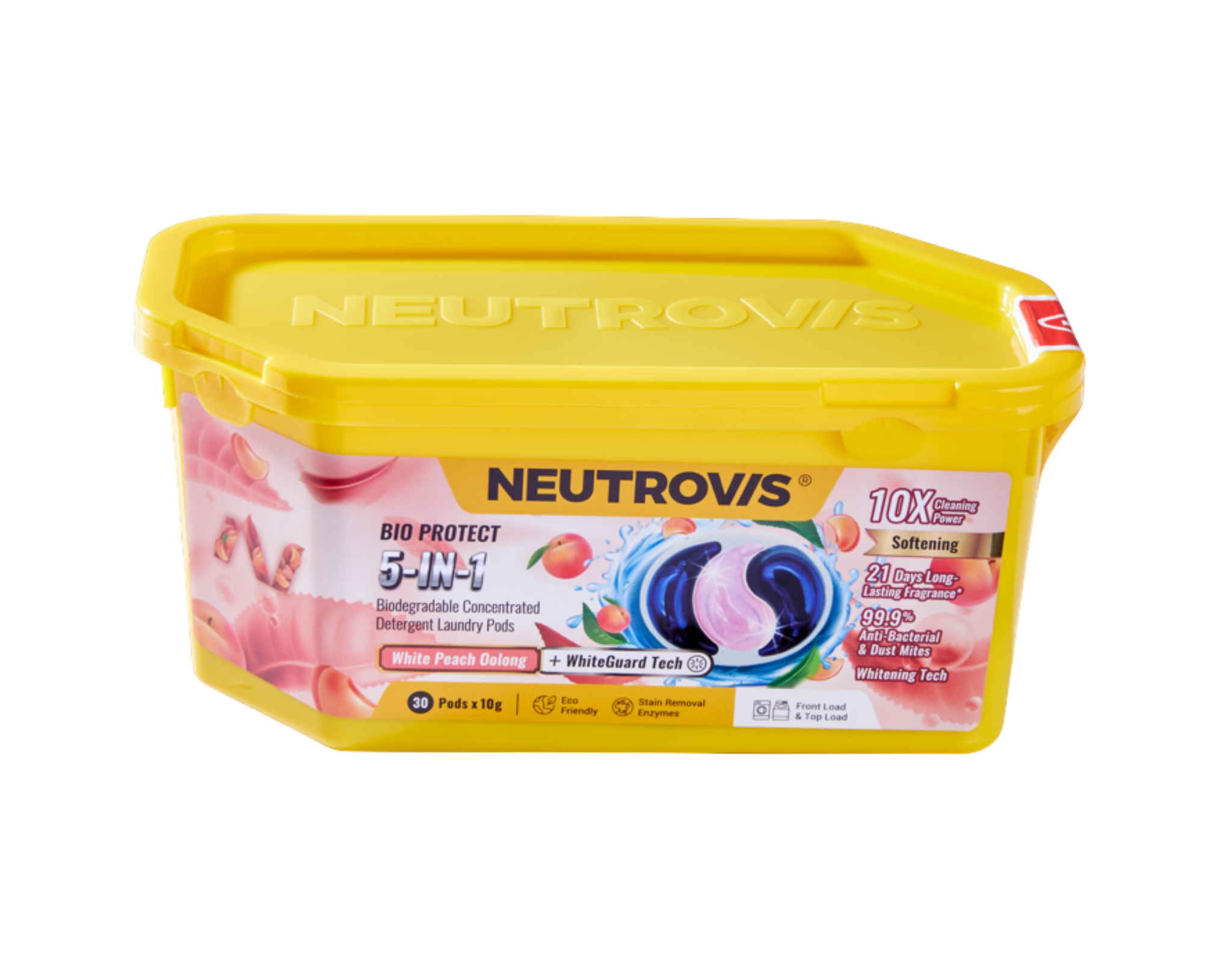 Neutrovis 5-In-1 Biodegradable Concentrated Detergent Laundry Pods ...