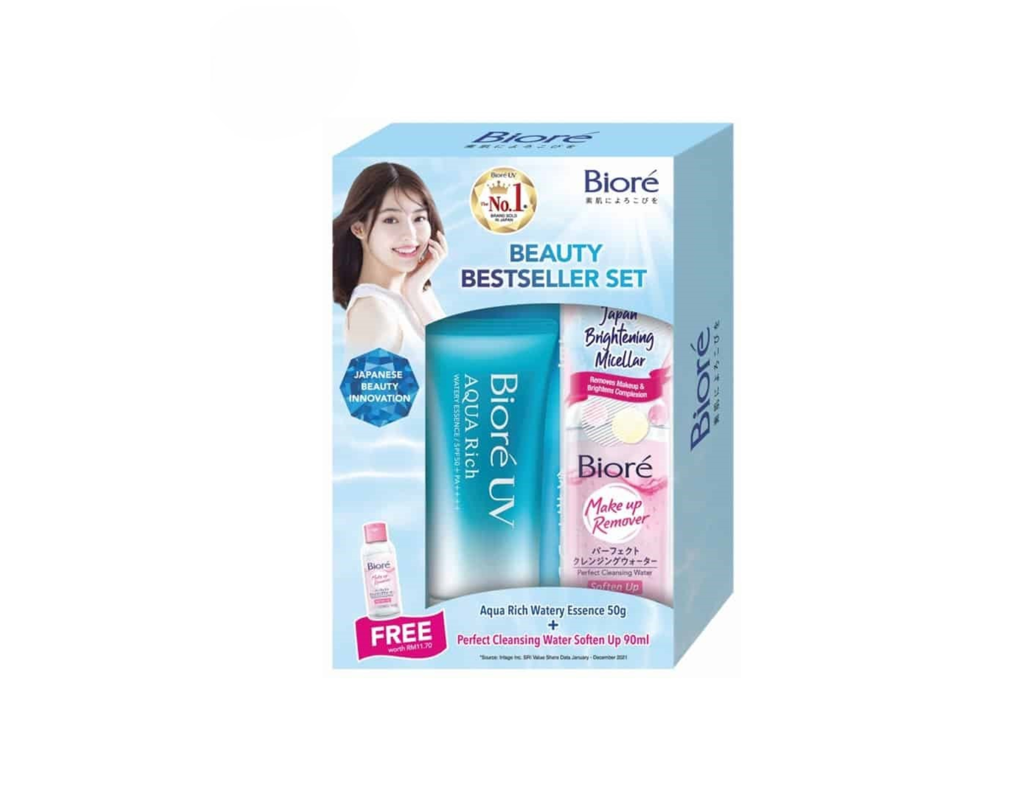 Biore Uv Aqua Rich Watery Essence Foc Cleansing Water Soften Up | myaeon2go