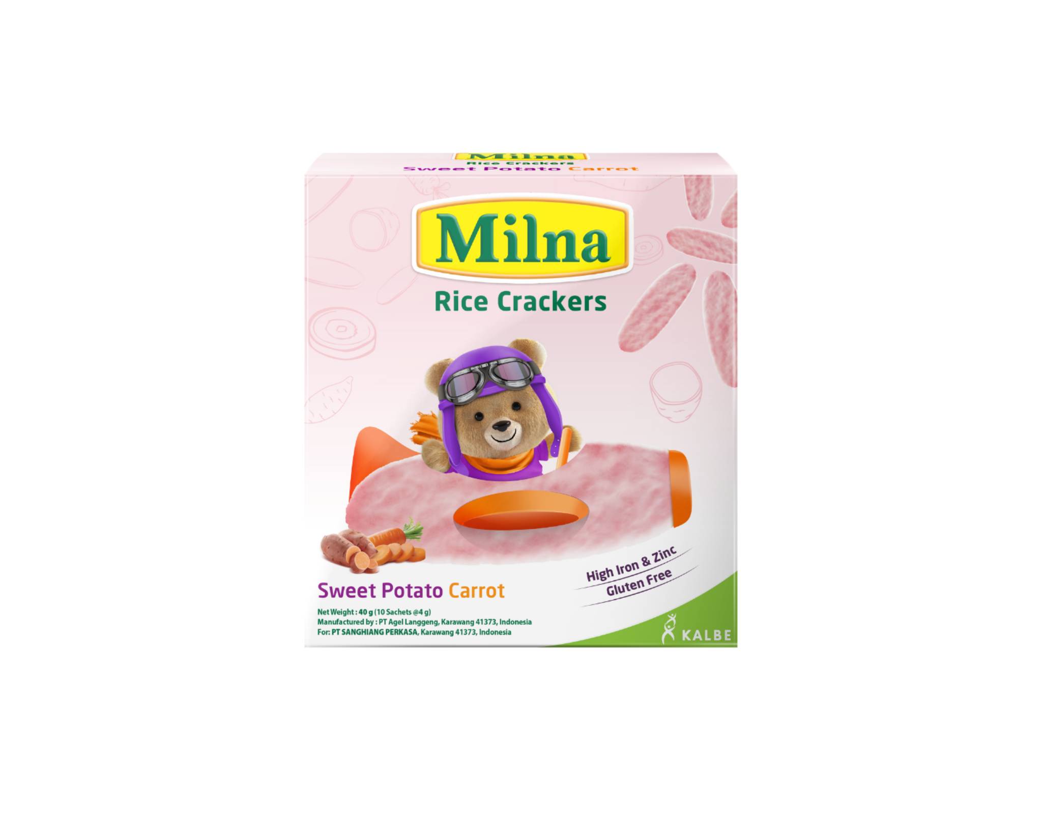 Milna Rice Crackers Sweet Potato Carrot | myaeon2go