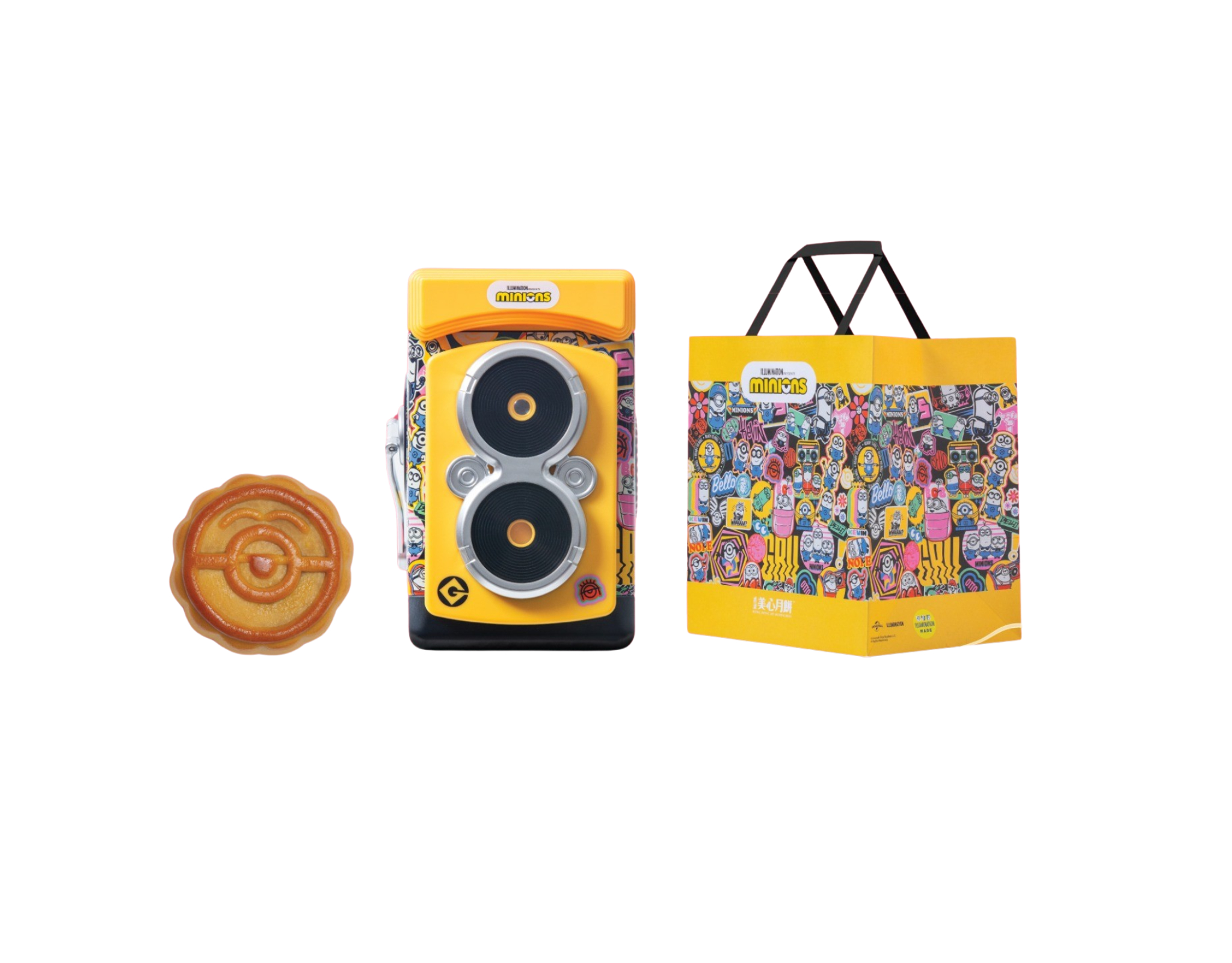 Mei Xin Minions Lotus Seed Paste Mooncake With Egg Yolk | myaeon2go