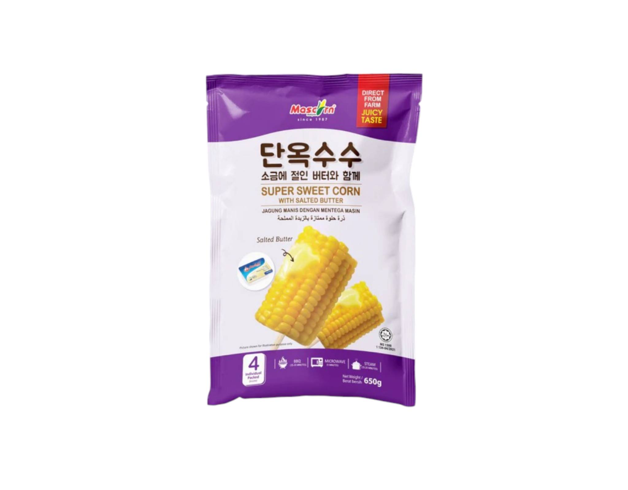 Mascorn Super Sweet Corn With Salted Butter | myaeon2go