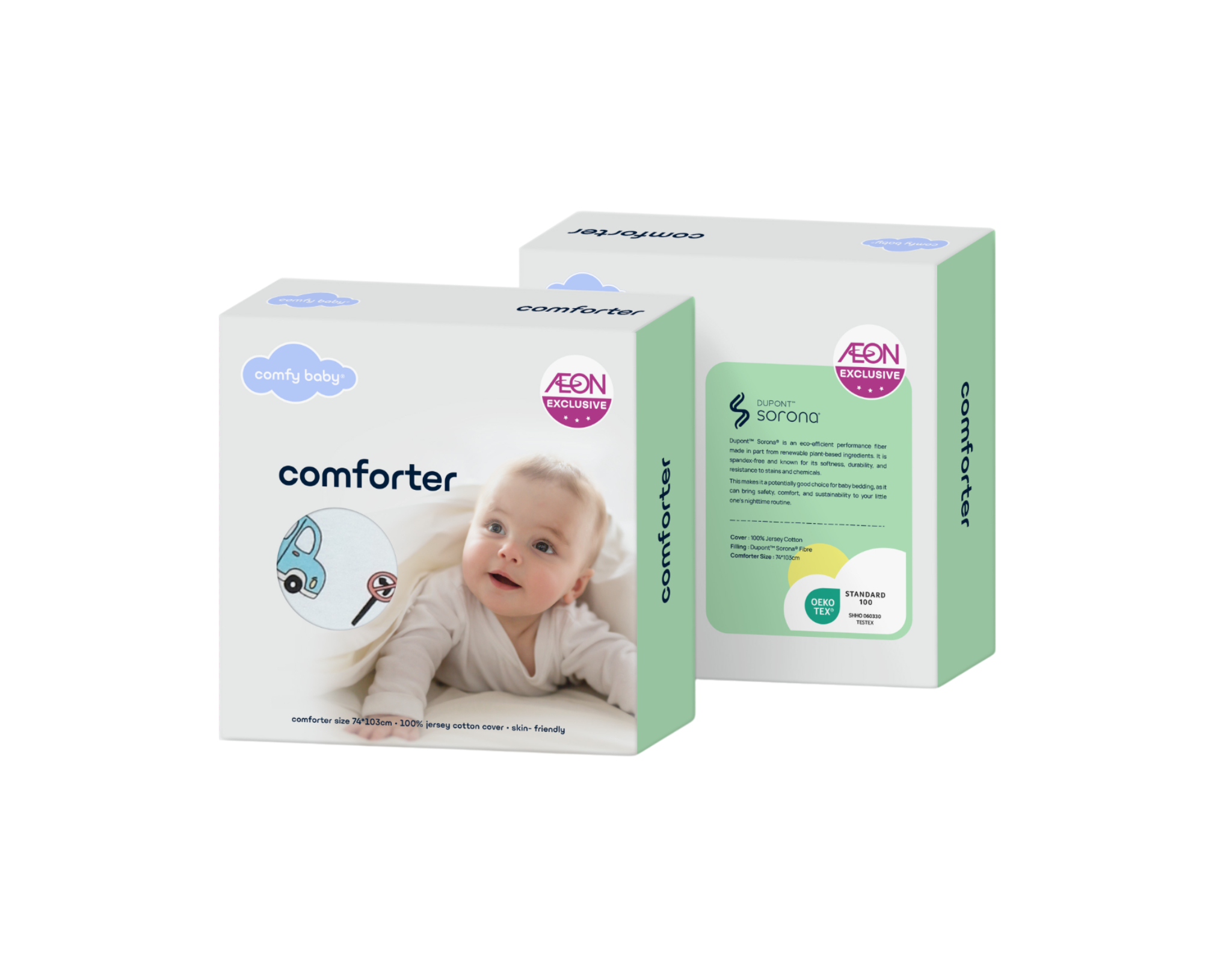Comfy Baby Comforter, 74-103cm - Soft & Eco-Friendly