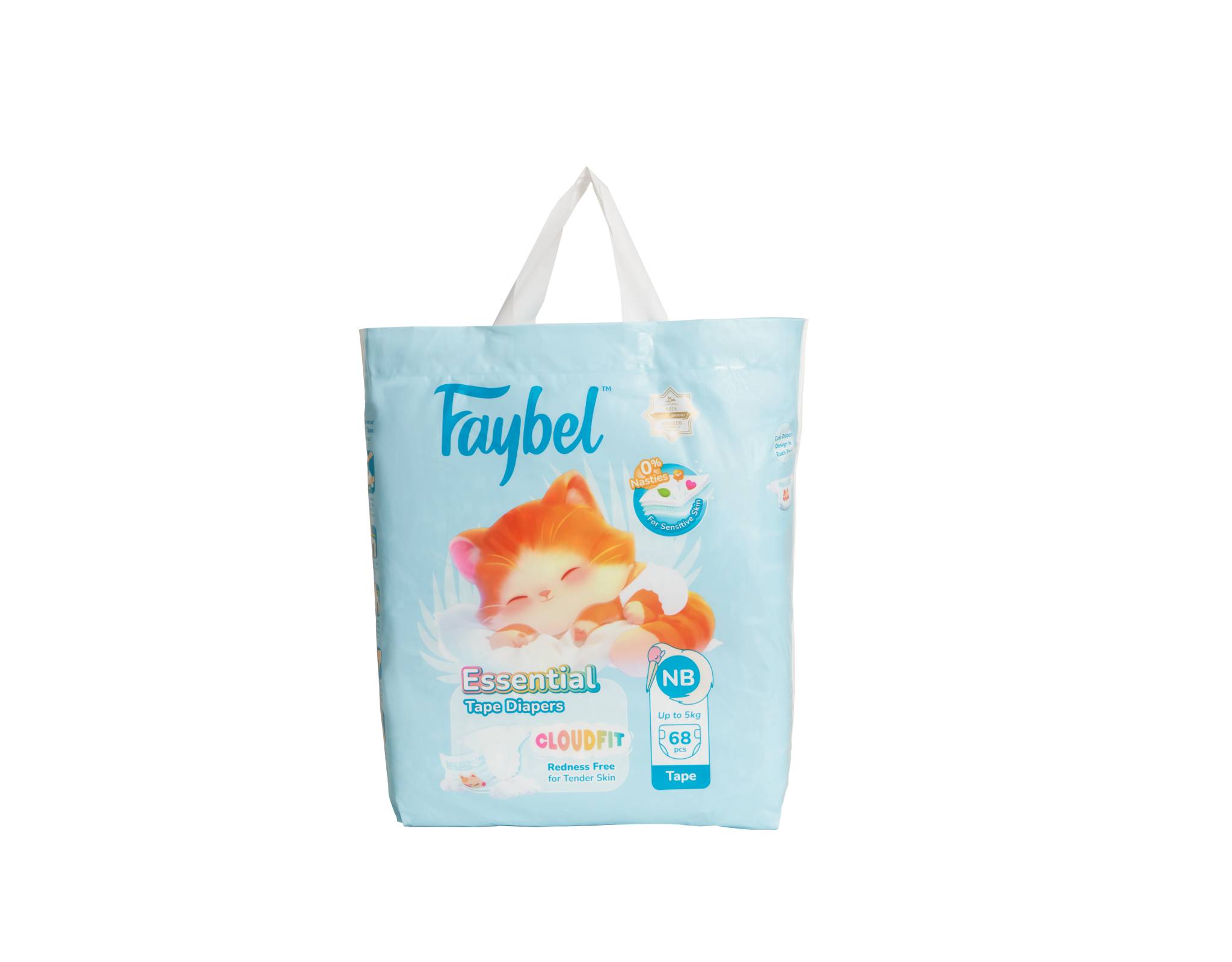Faybel Essential Tape Diapers NB | myaeon2go