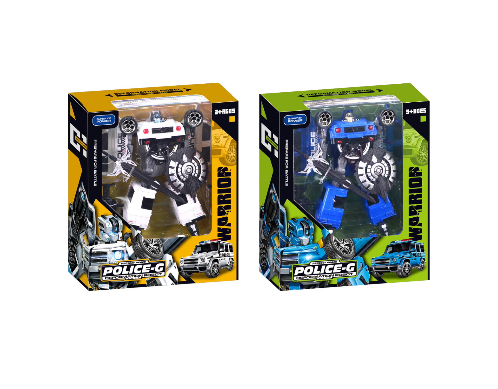 Protect Peace Police-G Deformation Swat Robot | myaeon2go