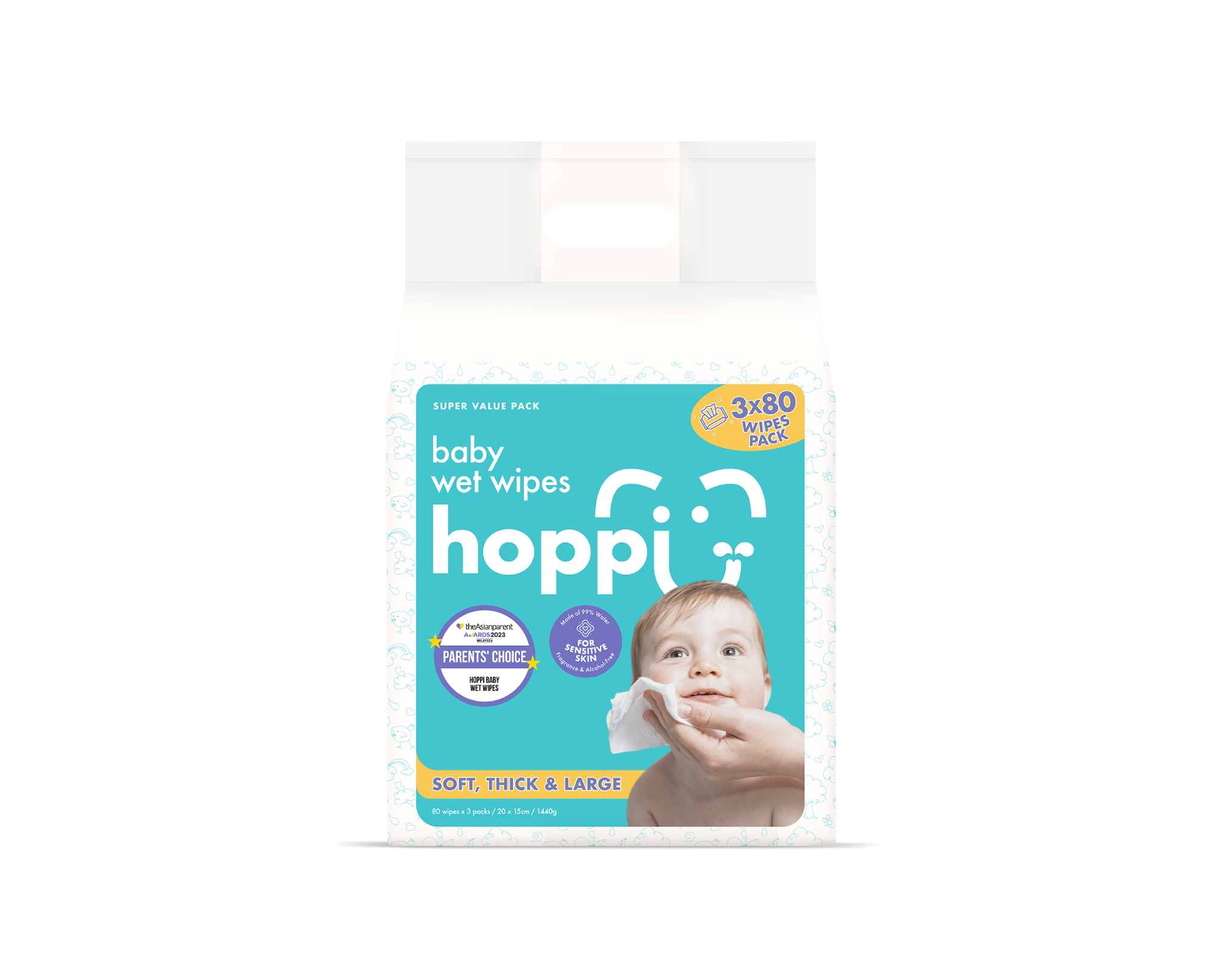 Hoppi Baby Wet Wipes | myaeon2go