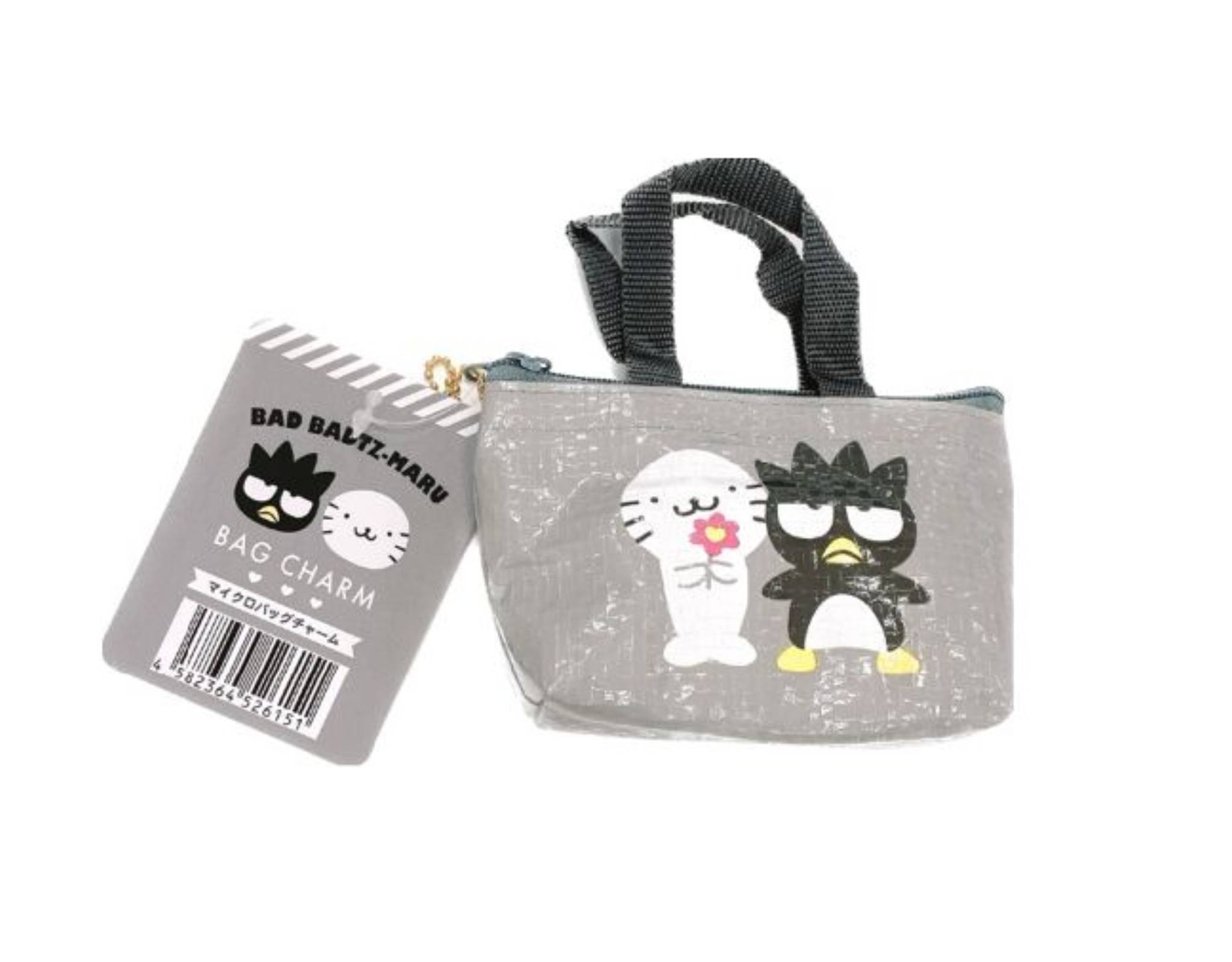 Daiso Sanrio Micro Bag Charm Bad Badtz Maru Black | myaeon2go