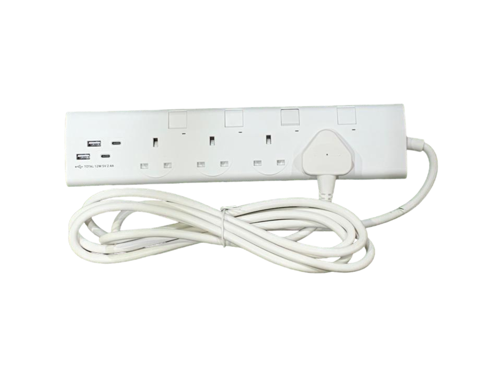 Home Coordy 4 Gang Portable Socket Outlet With USB & Type-C | myaeon2go