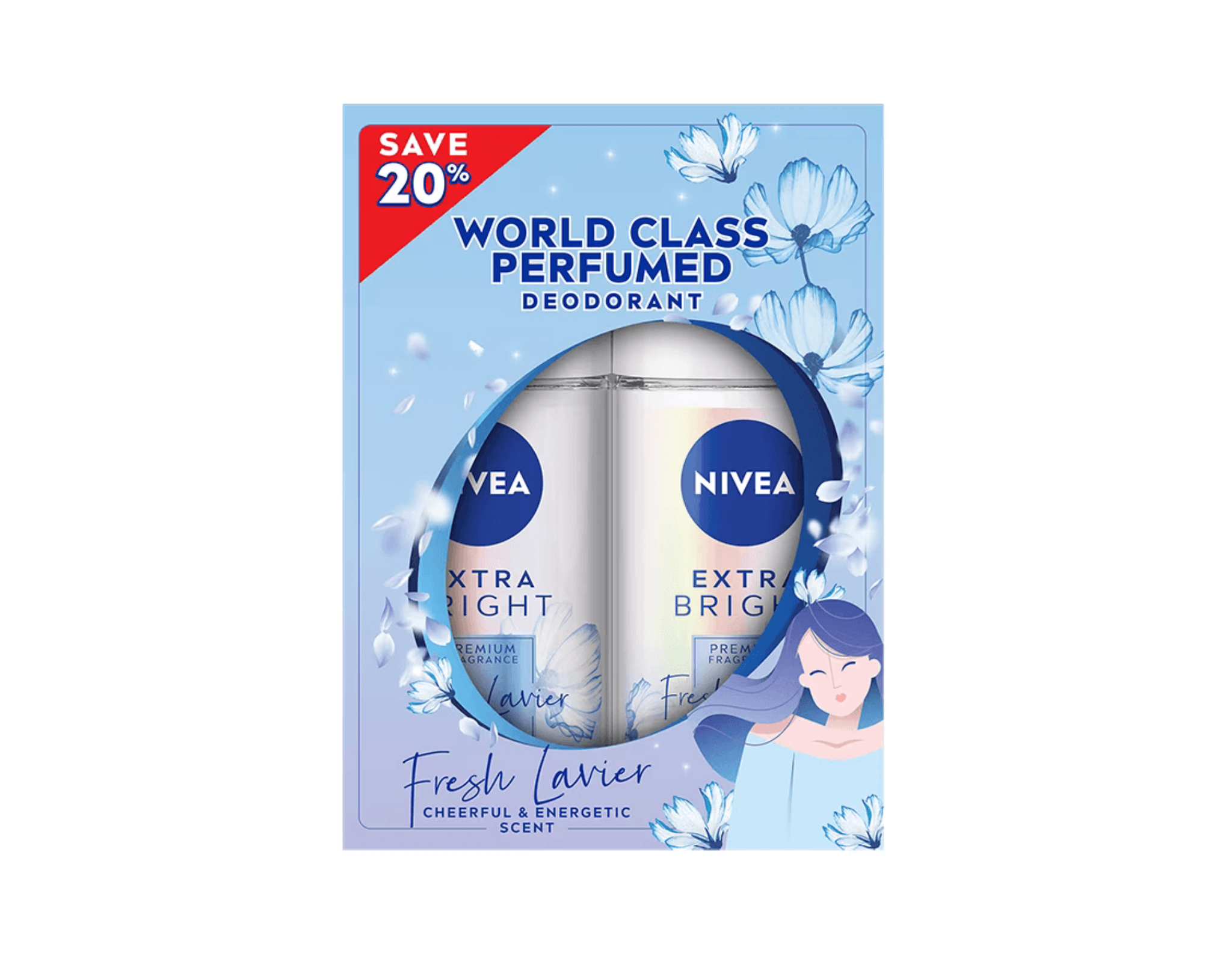 Nivea Extra Bright Fresh Lavier Roll On | myaeon2go