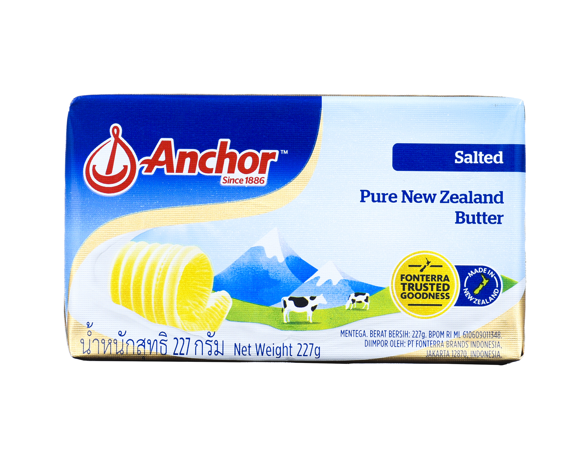 Anchor Salted Butter, 227g - Pure Creamy Goodness