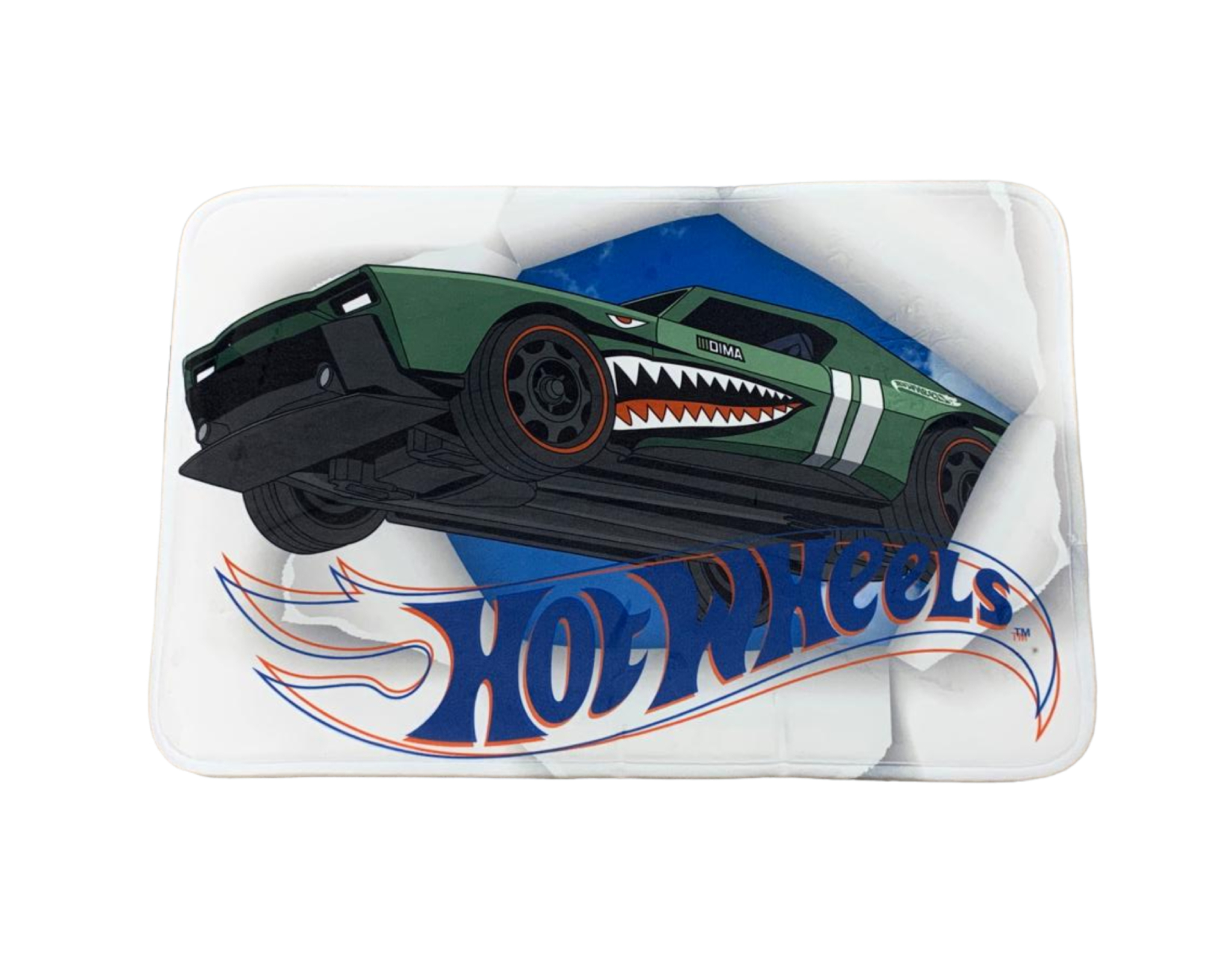 Hot Wheels Foam Bath Mat Off White | myaeon2go