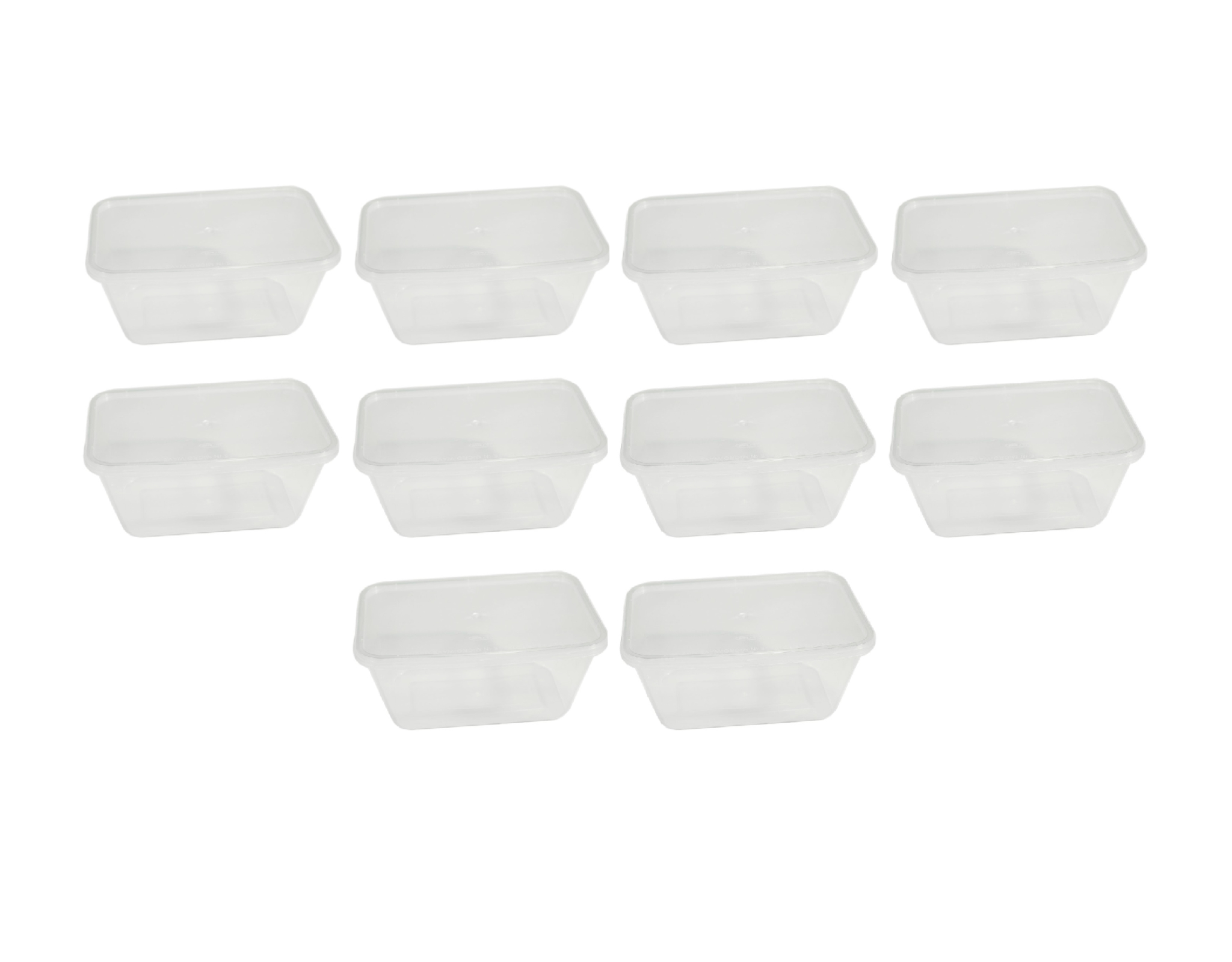 Rectangular Container 10Pcs | myaeon2go