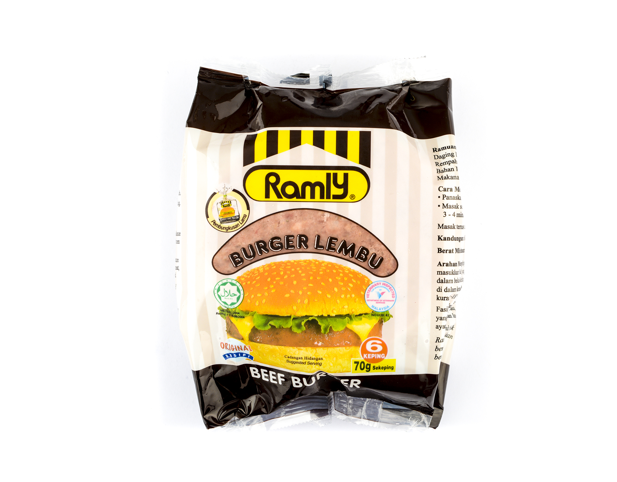 Ramly Beef Burger, 420 g - Delicious and Juicy