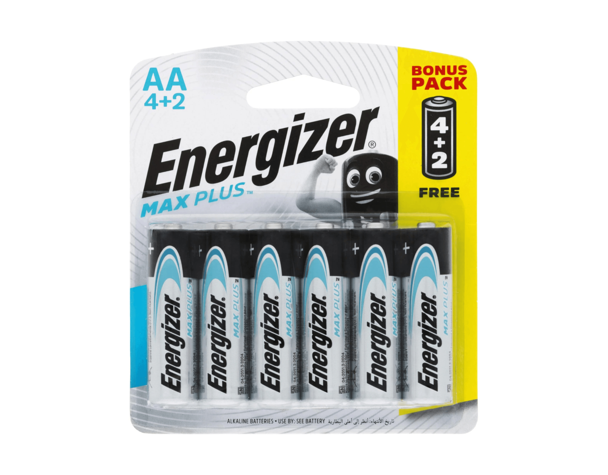 Energizer Max Plus AA 4's FOC 2's | myaeon2go
