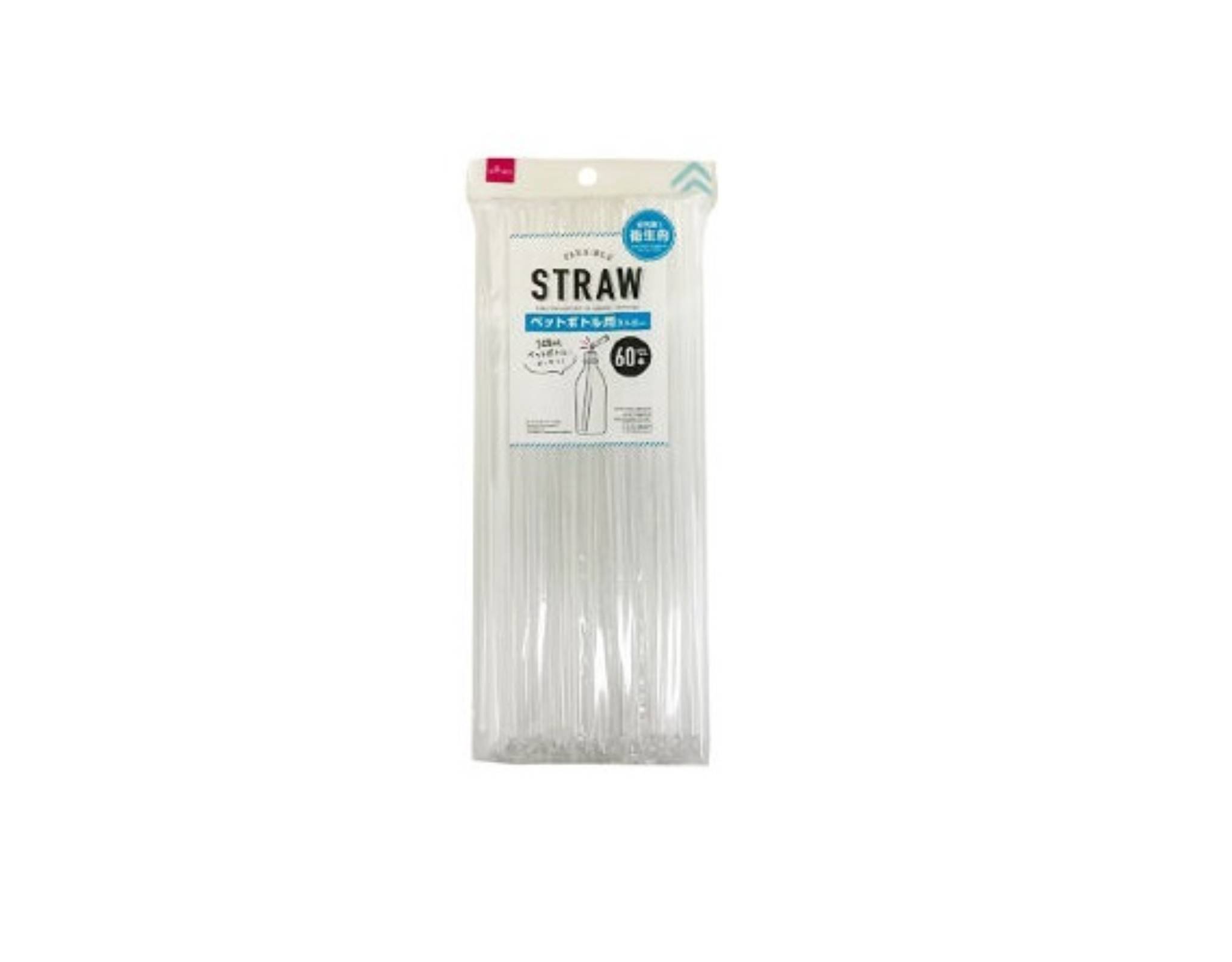 Daiso Straw For Plastic Bottles Wrapped Clear | myaeon2go