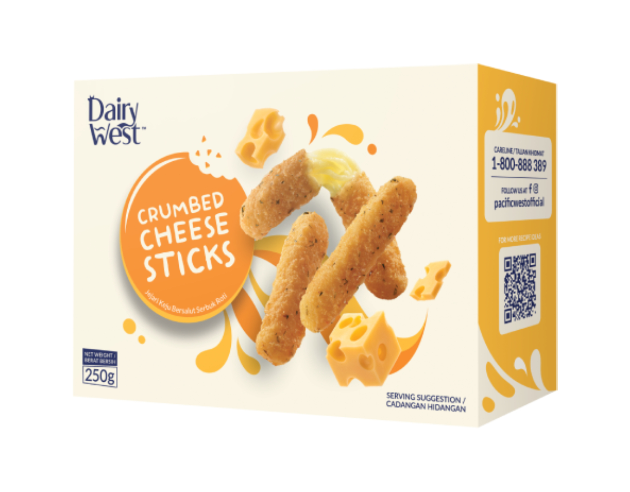 Dairy West Crumbed Cheese Sticks | myaeon2go