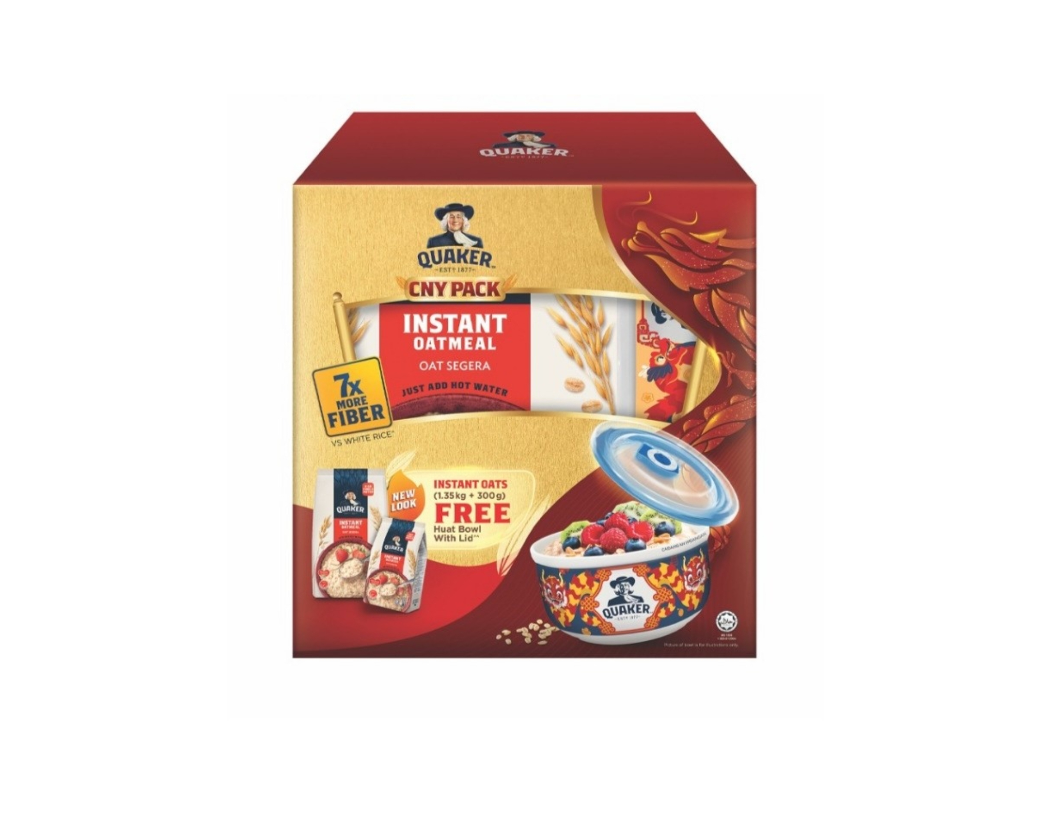 Quaker Instant Oats FOC Bowl With Lid | myaeon2go