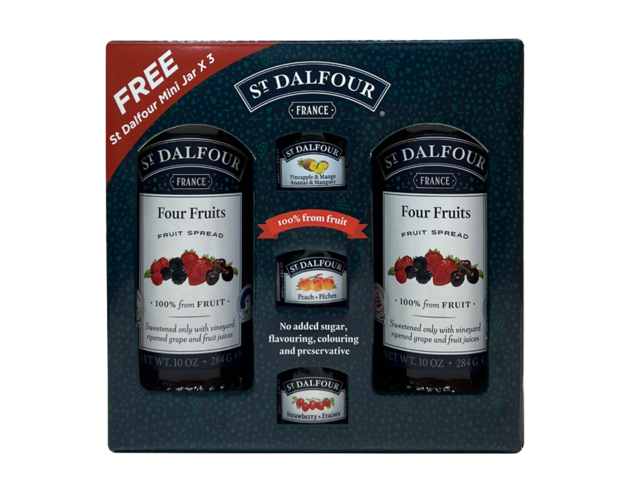St. Dalfour Fruit Spread Four Fruits Twin Pack FOC 3x28g | myaeon2go