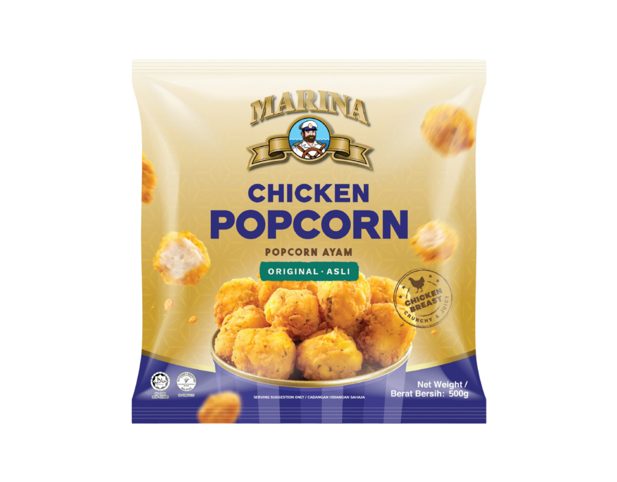 Marina Chicken Popcorn, 500g - Crunchy & Juicy
