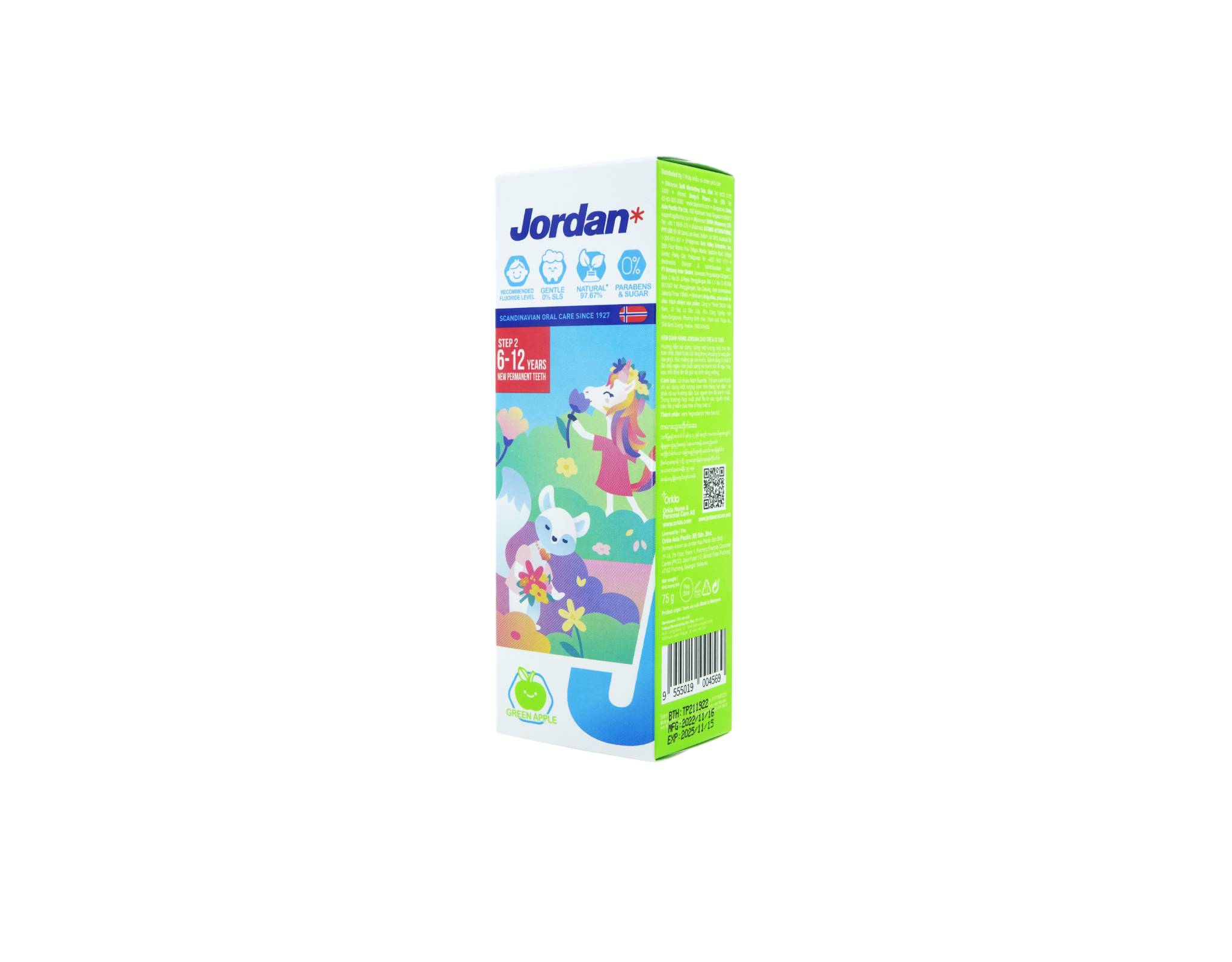 Jordan Toothpaste Step 2 Green Apple (6-12 Years) | myaeon2go