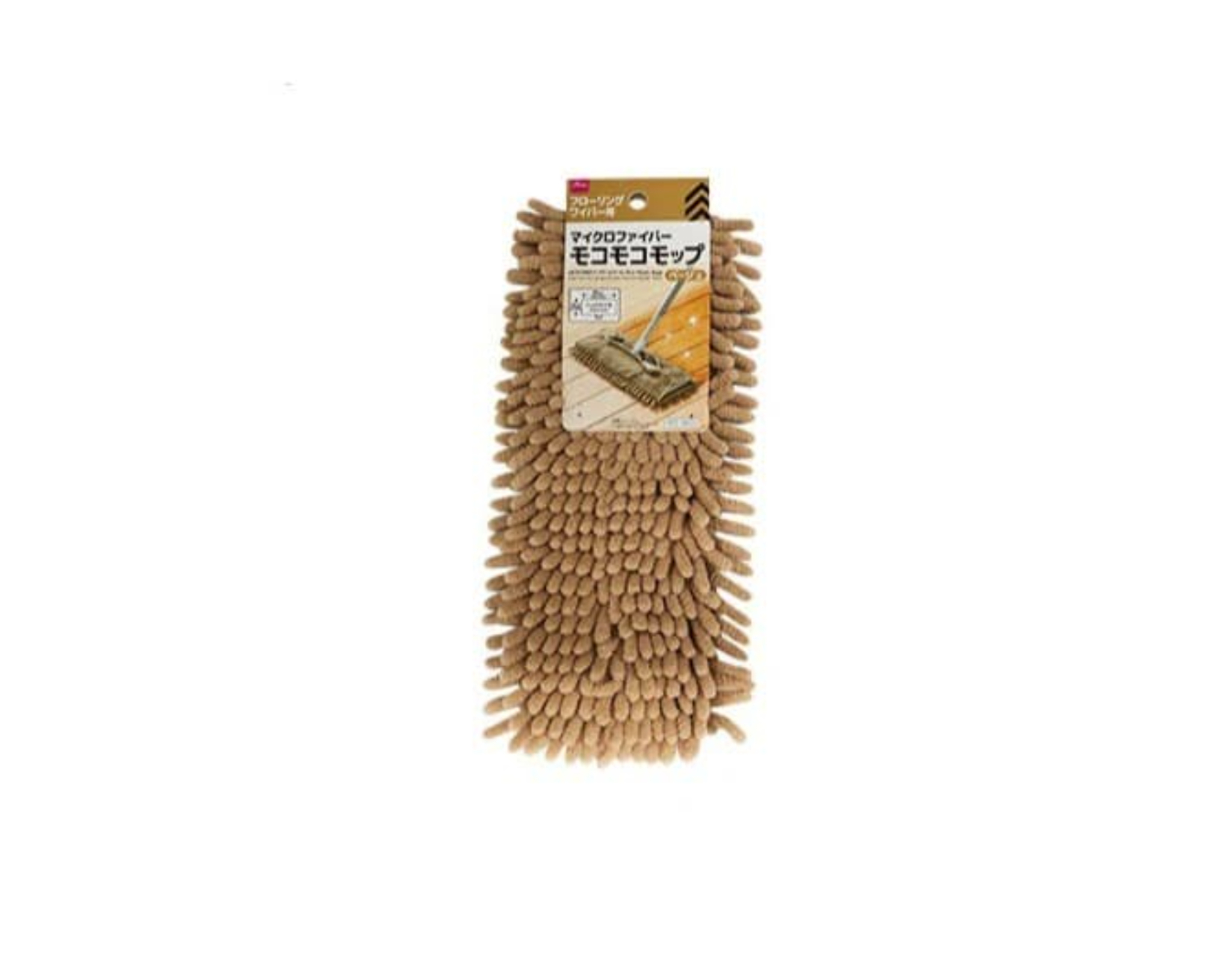 Daiso Microfiber Fluffy Mop For Floor Wipers Beige | myaeon2go