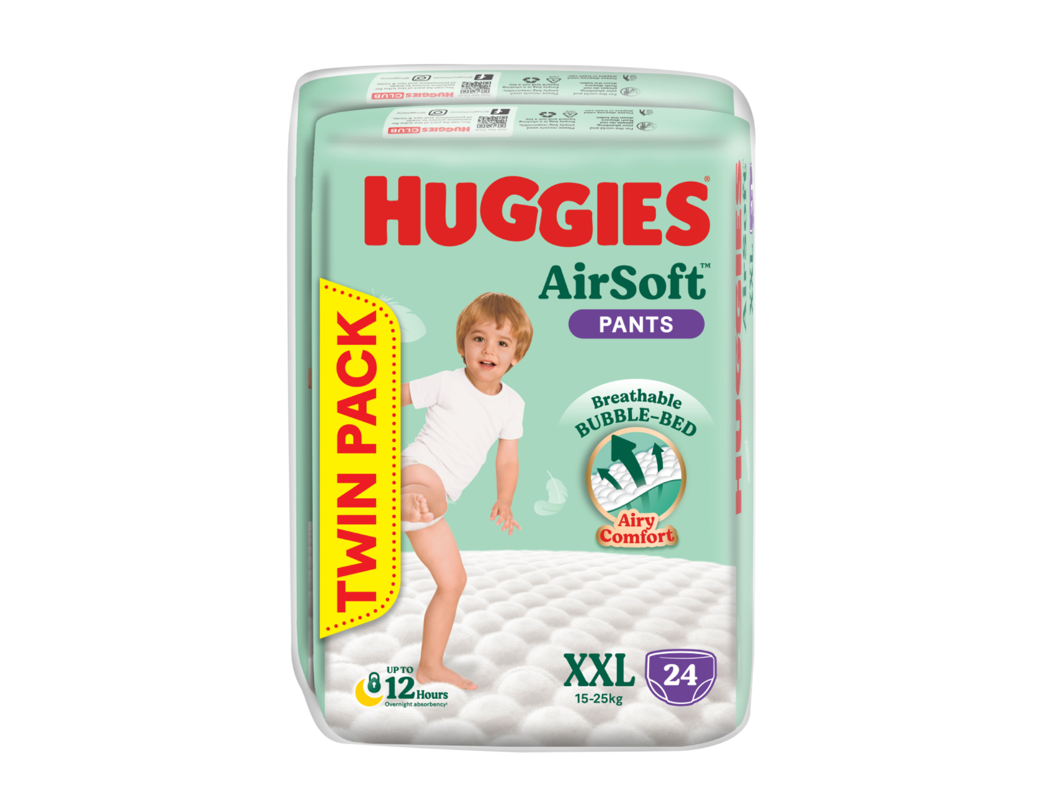Huggies Airsoft Pants XXL 2x24's - Breathable Comfort