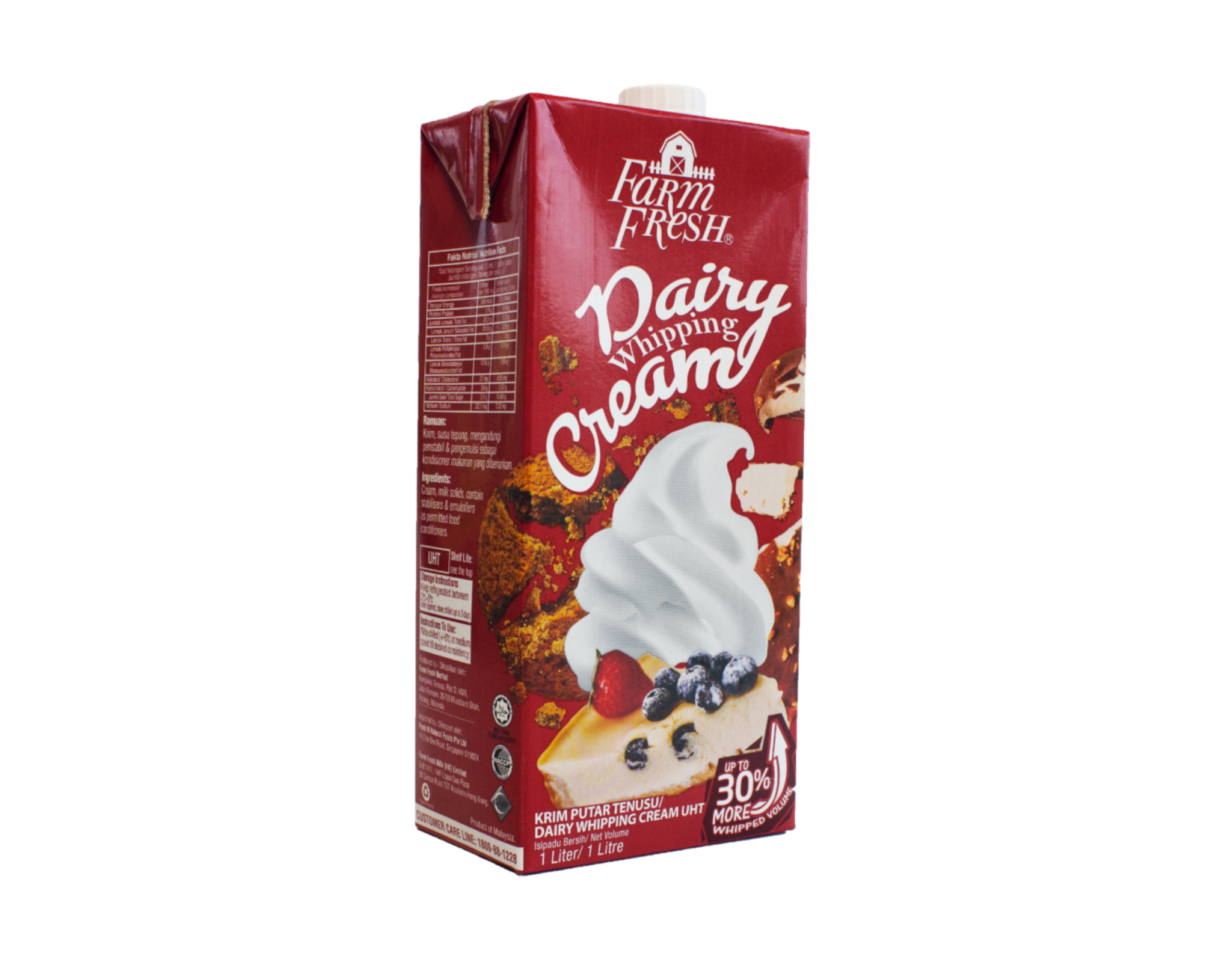 Farm Fresh Dairy Whipping Cream UHT, 1L - Rich & Creamy