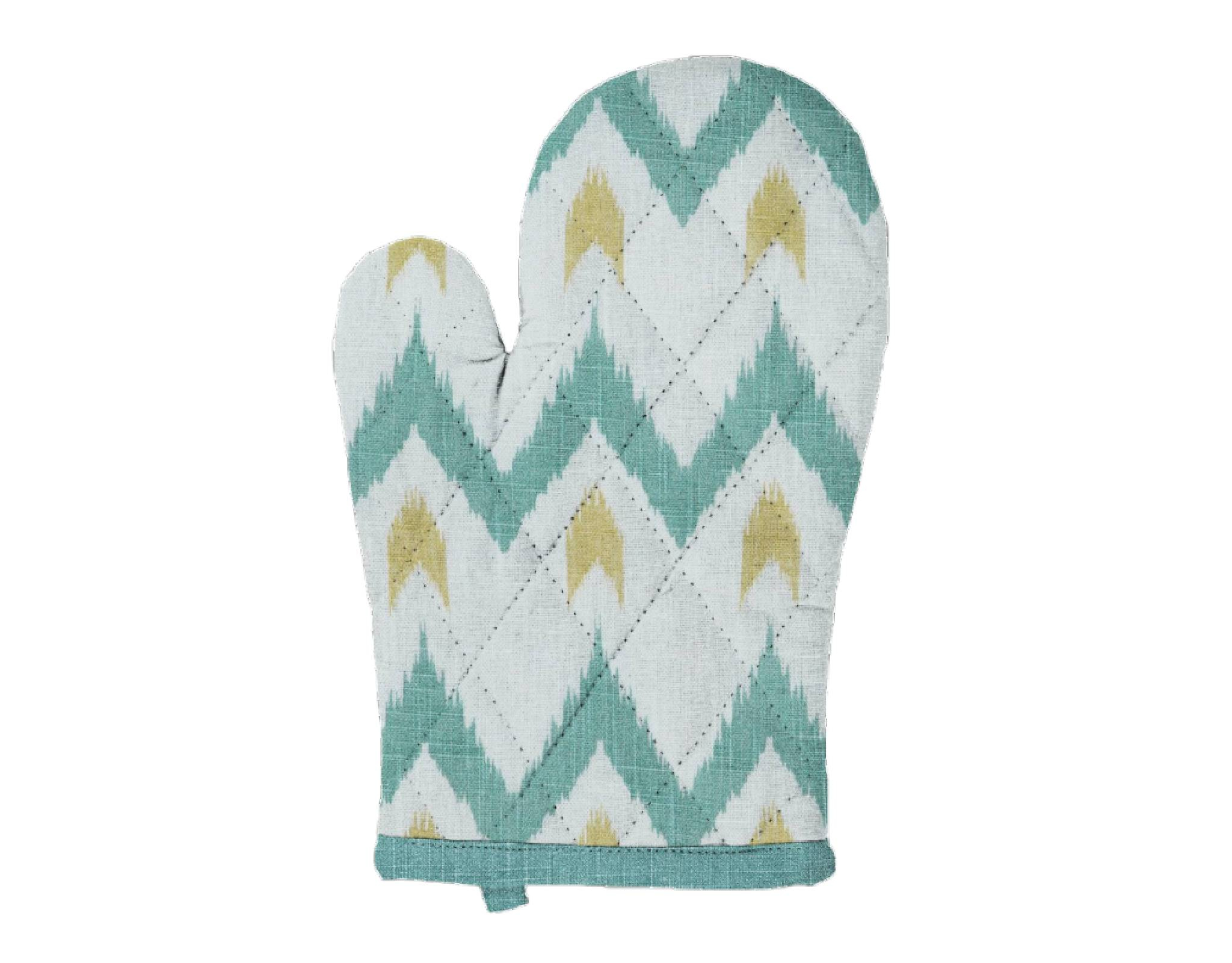 Letgo Linen Printed Mitten Silver | myaeon2go