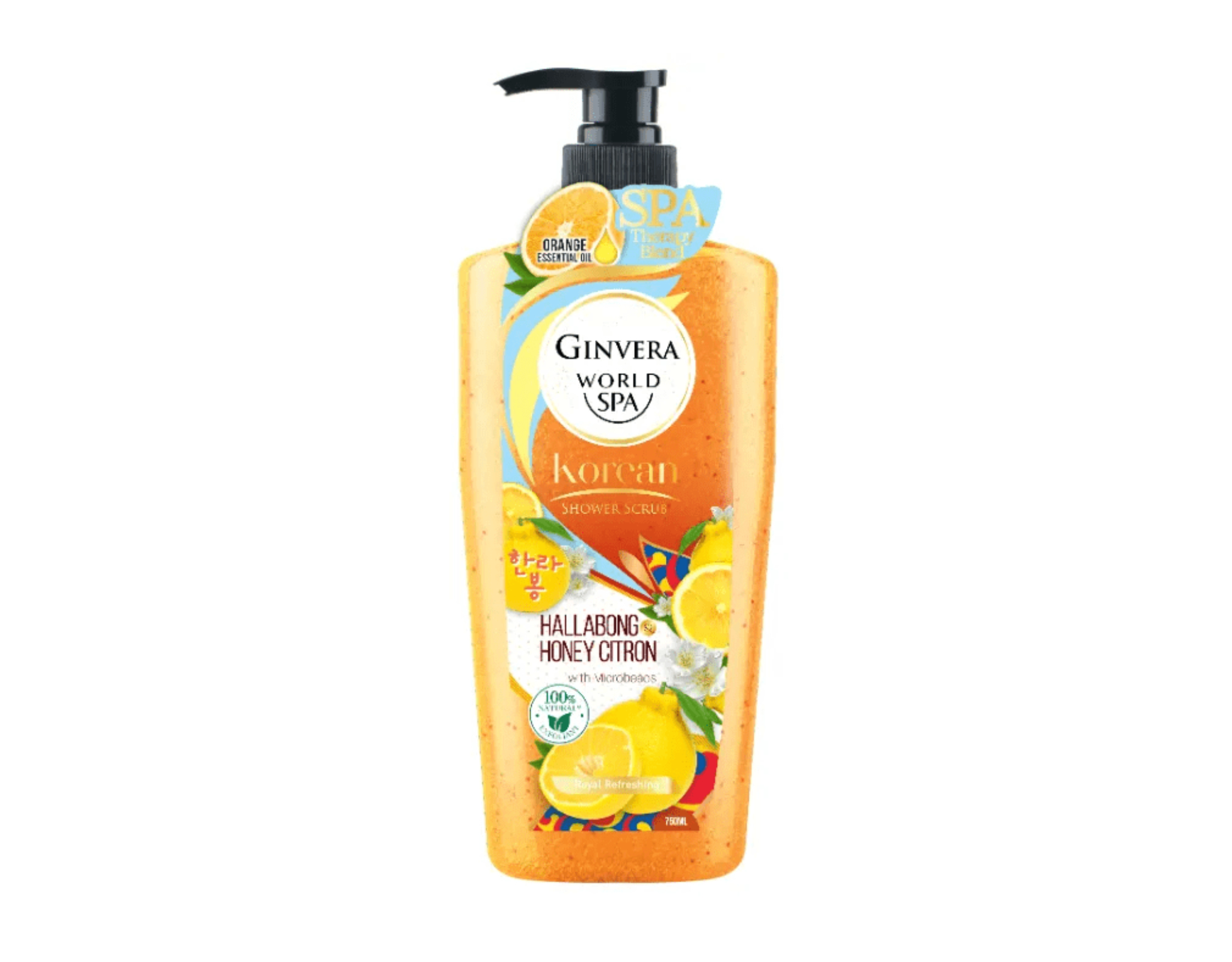 Ginvera Spa Korea Shower Scrub Hallabong & Honey Citron | myaeon2go