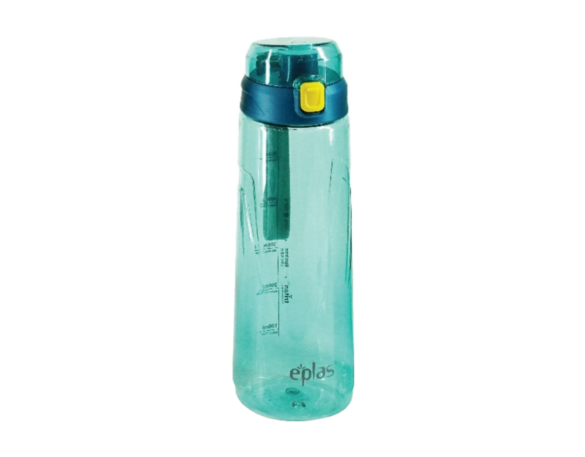Eplas Water Bottle With Silicone Strap & Push Button Blue (EGA-580BPA ...
