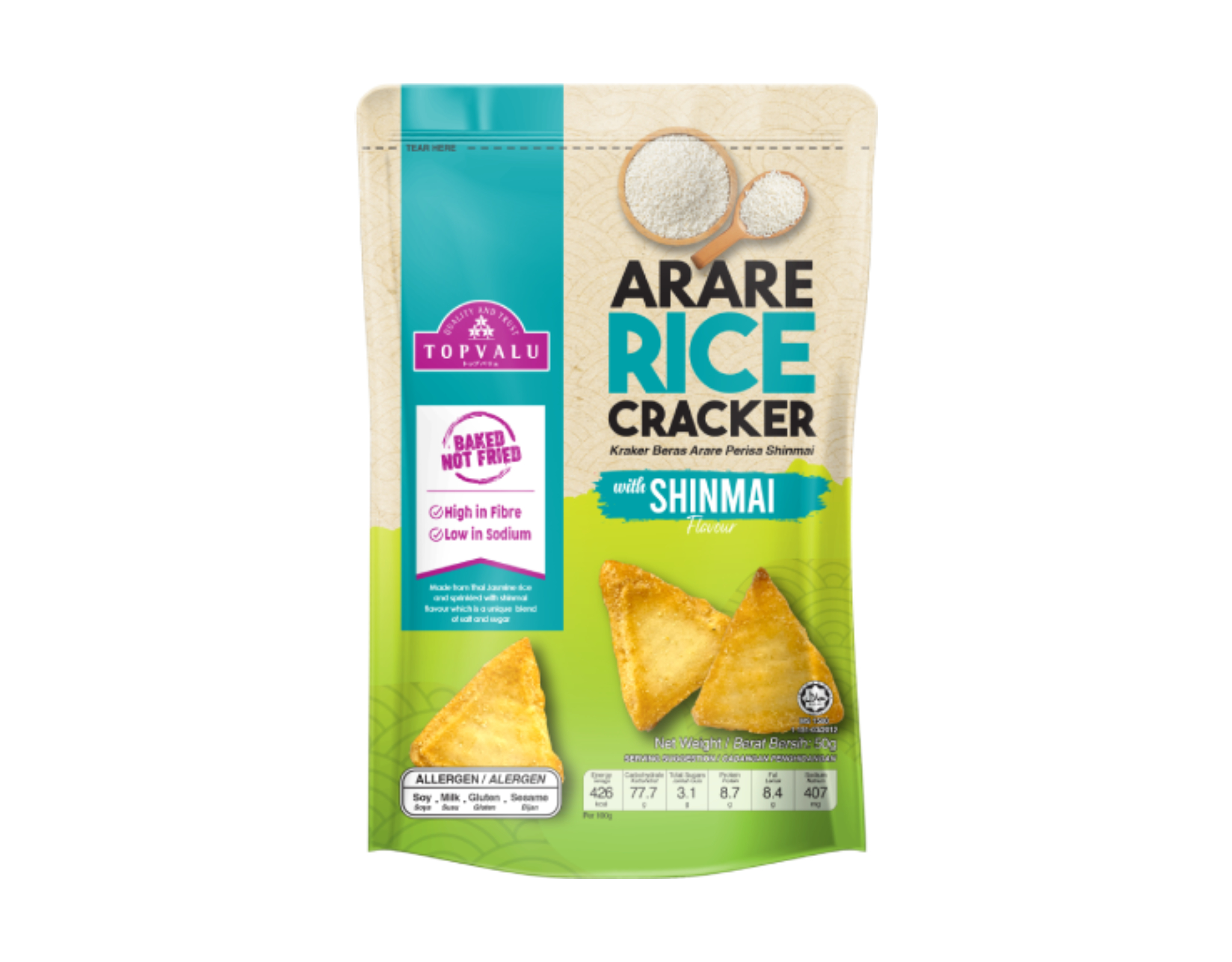 TOPVALU Arare Rice Cracker With Shinmai Flavour | myaeon2go