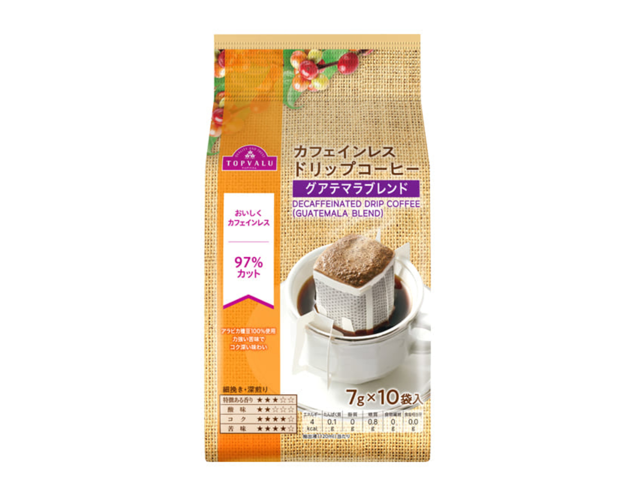 TOPVALU Decaffeinated Drip Coffee Guatemala Blend | myaeon2go