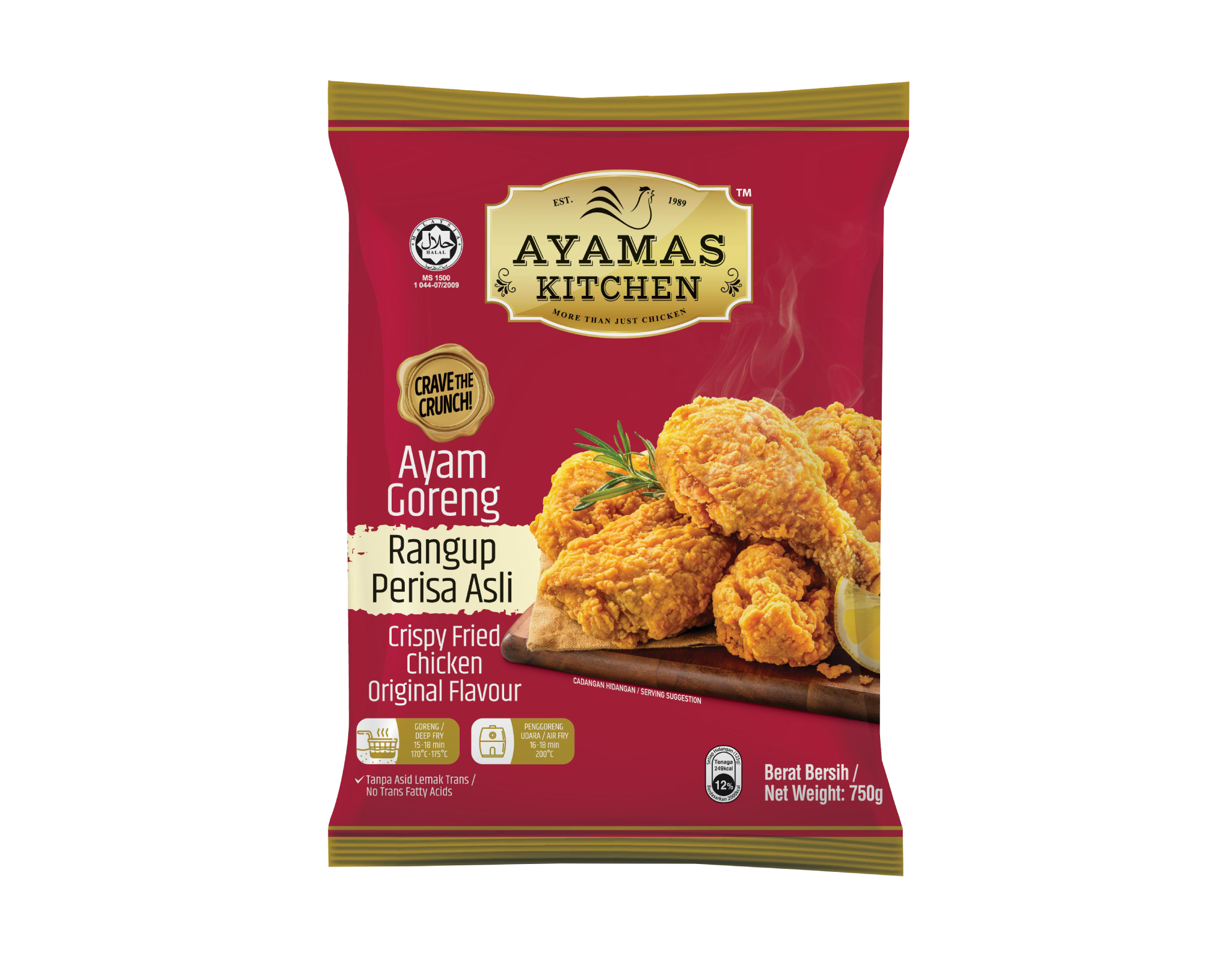 Ayamas Kitchen Crispy Fried Chicken 750g – No Trans Fat