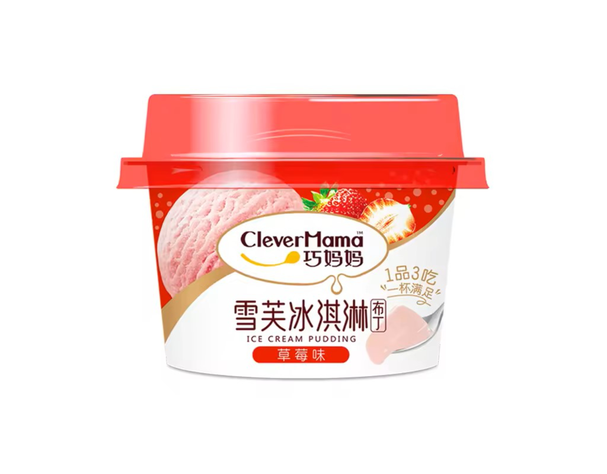 Clever Mama Ice Cream Pudding Strawberry Flavour | myaeon2go