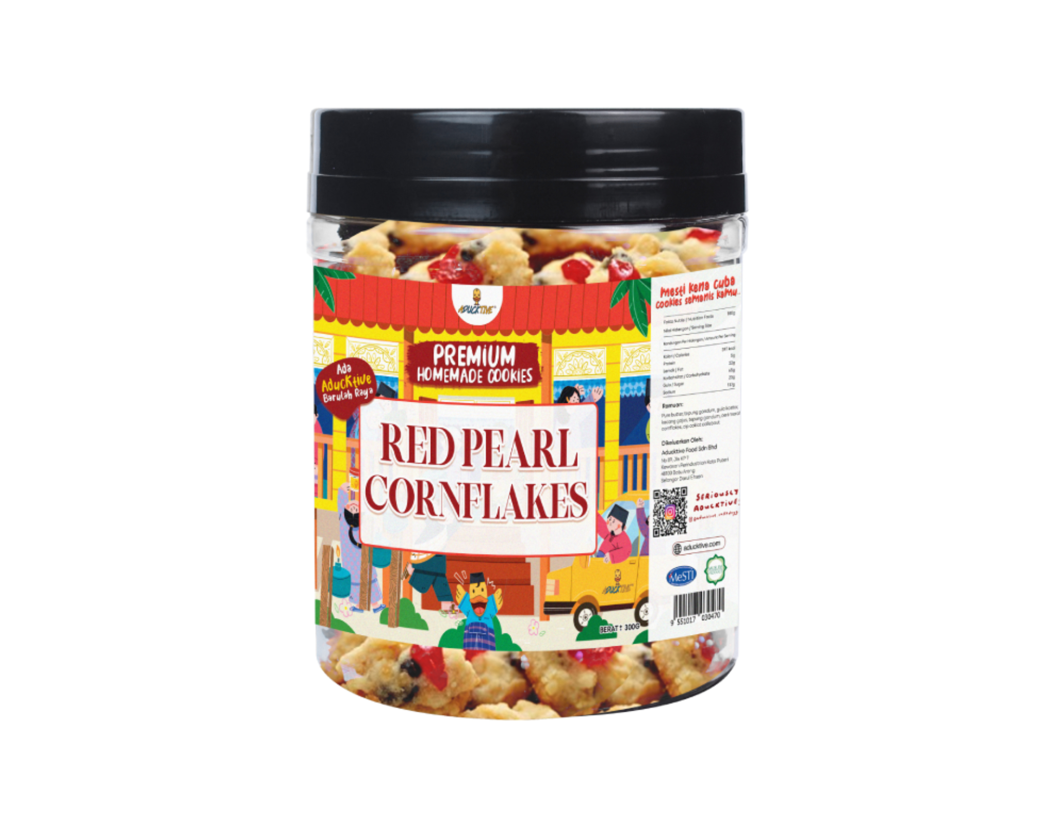 Aducktive Red Pearl Cornflakes Bottle | myaeon2go