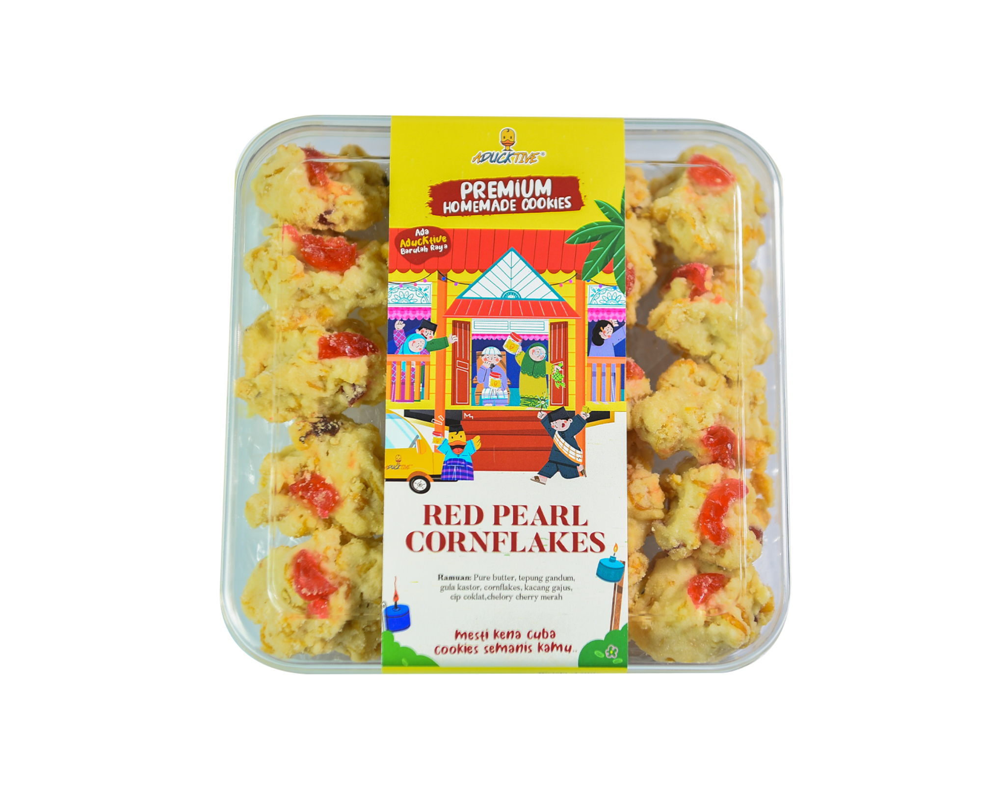 Aducktive Red Pearl Cornflakes Tray | myaeon2go
