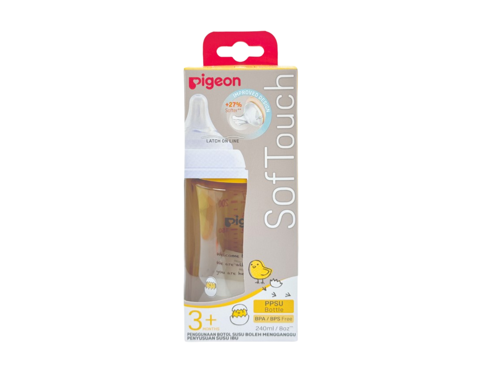 Pigeon Softouch PPSU Nursing Bottle, 240ml - Anti-Colic