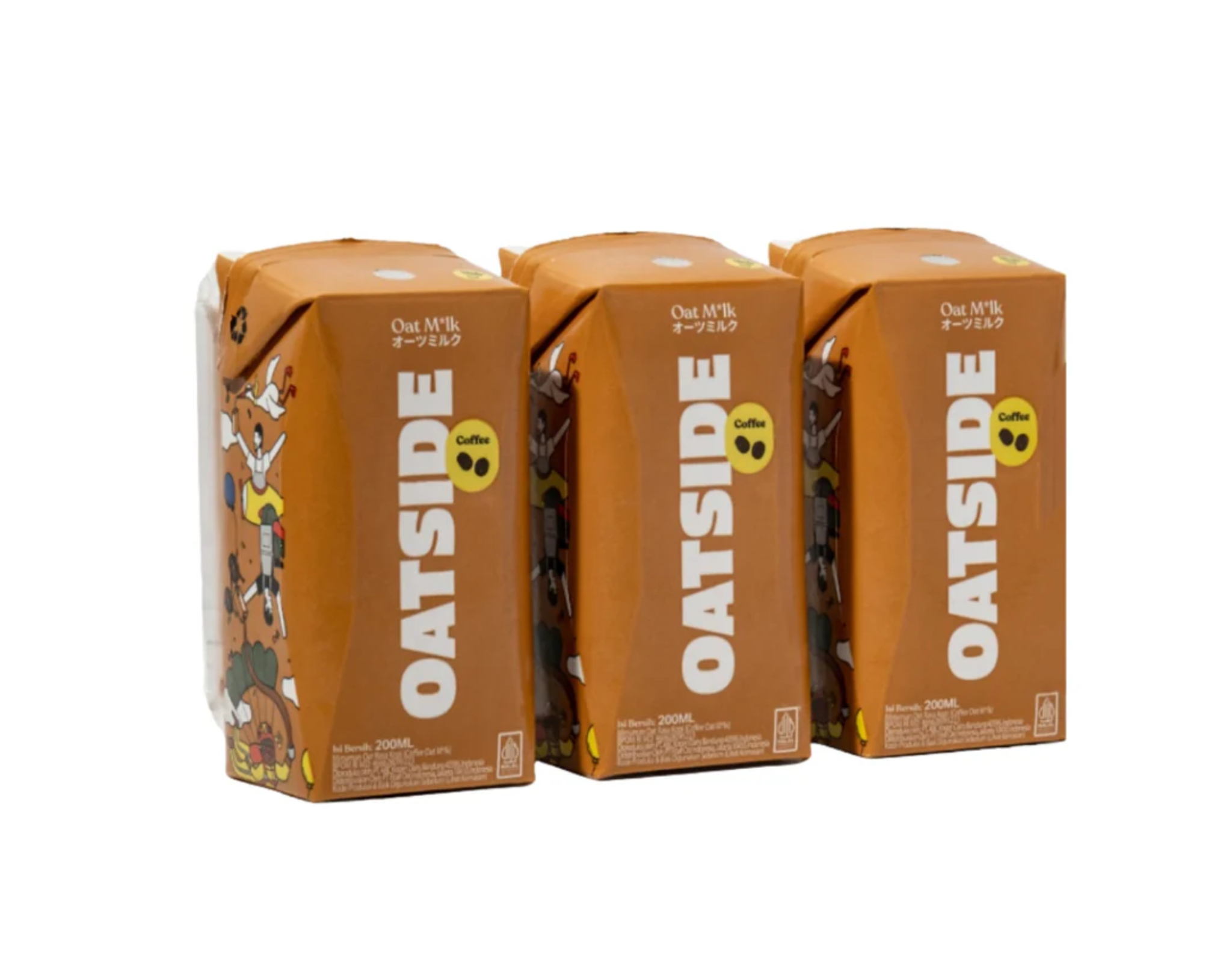 Oatside Coffee Oat Milk, 200 ml - Creamy Latte Delight